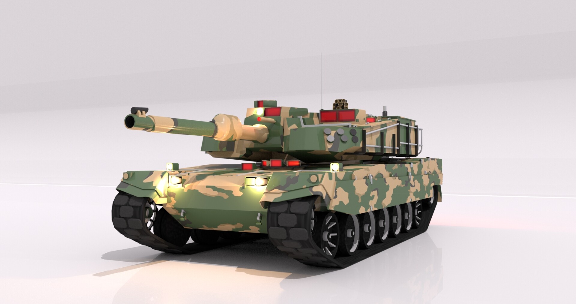 ArtStation - Black Panther Tank Model.