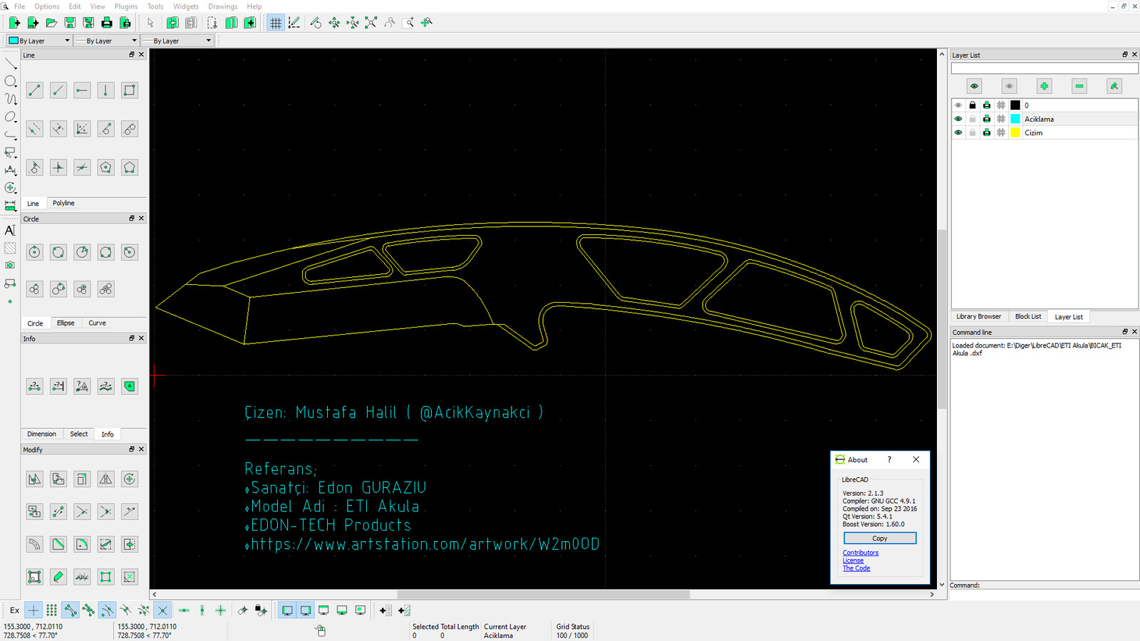 Mustafa Halil - LibreCAD (ETI Akula)