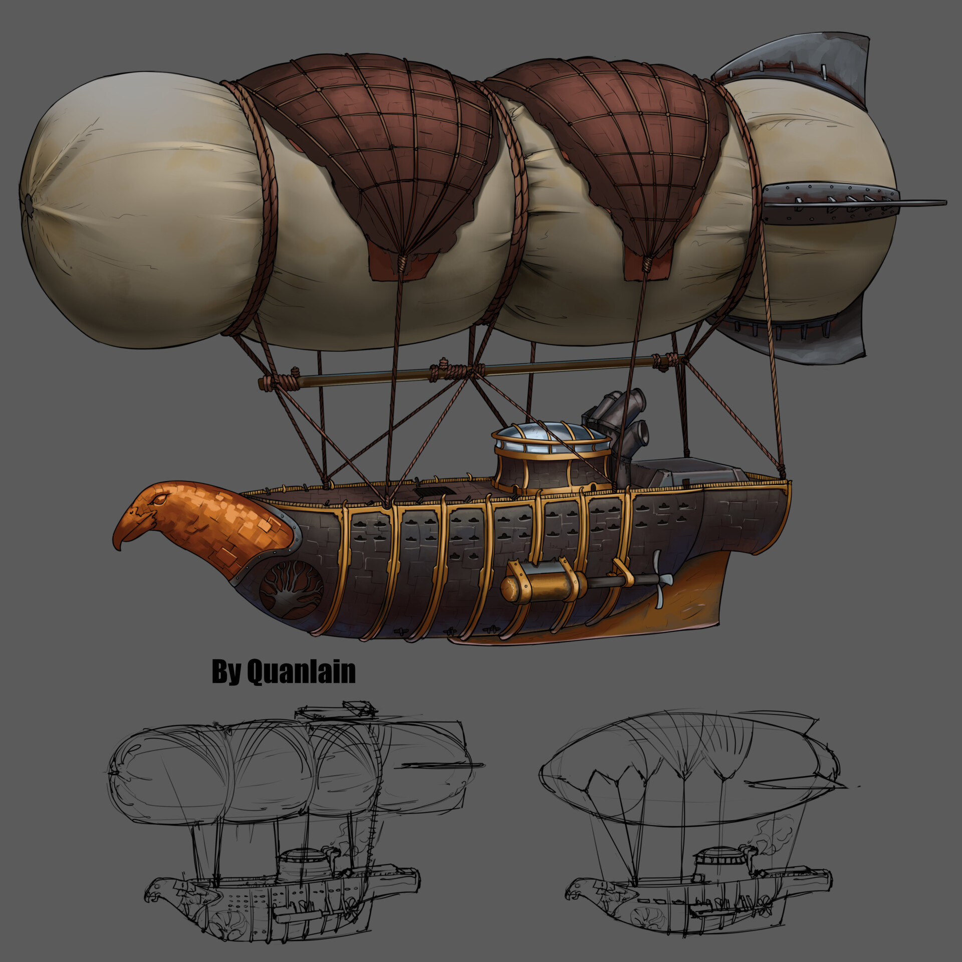 ArtStation - Imperial airship concept