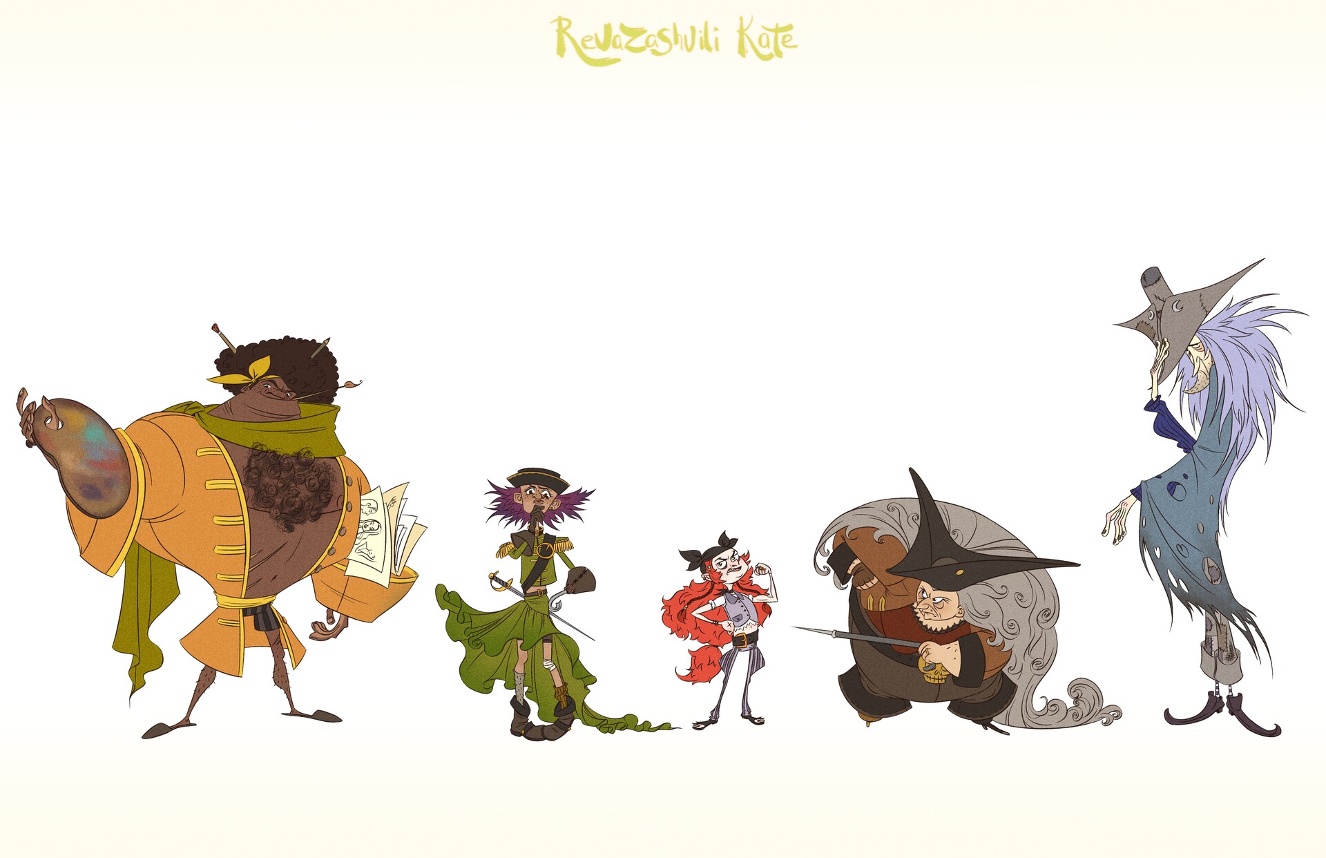 ArtStation - pirate line-up