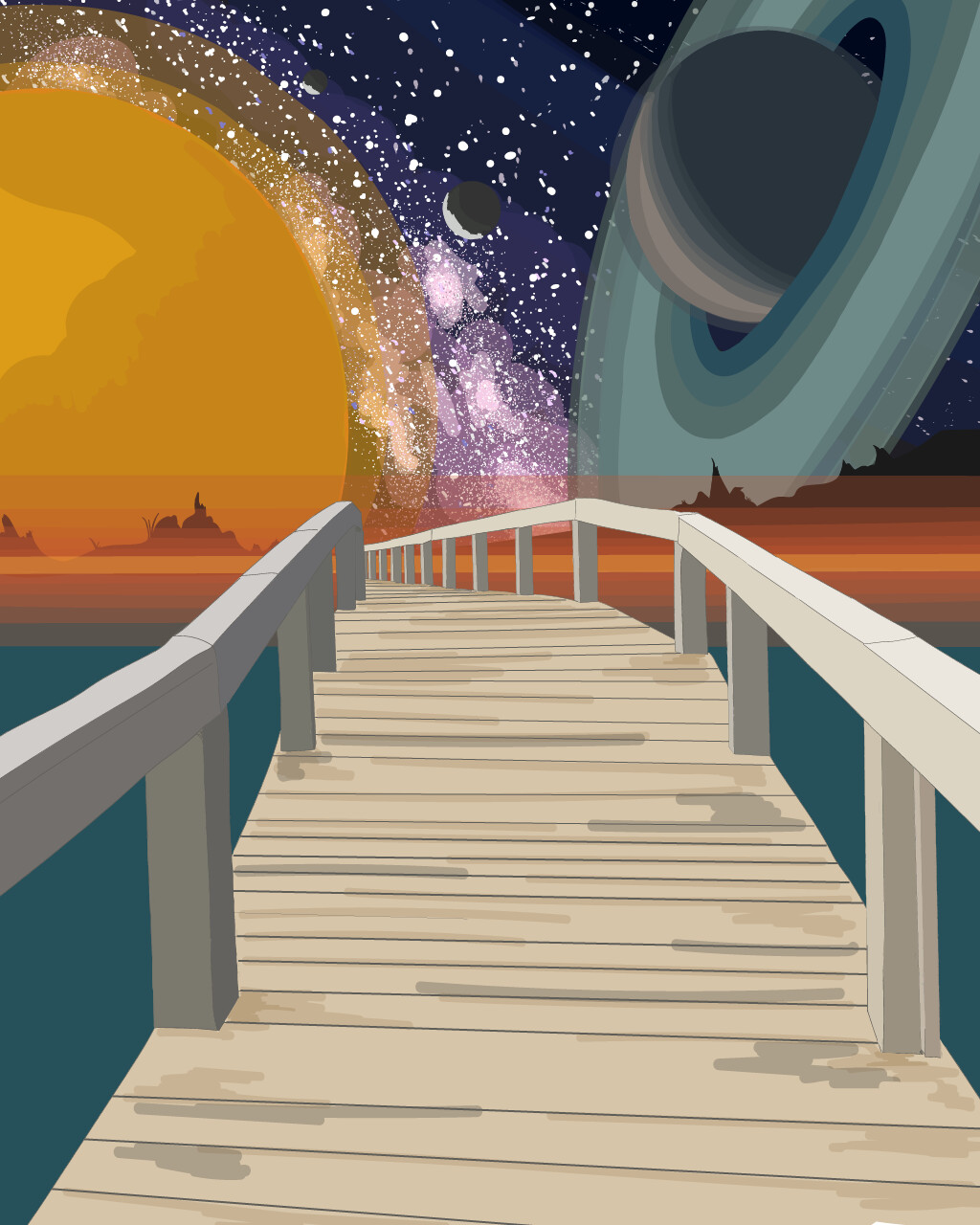 ArtStation - Galaxy Boardwalk