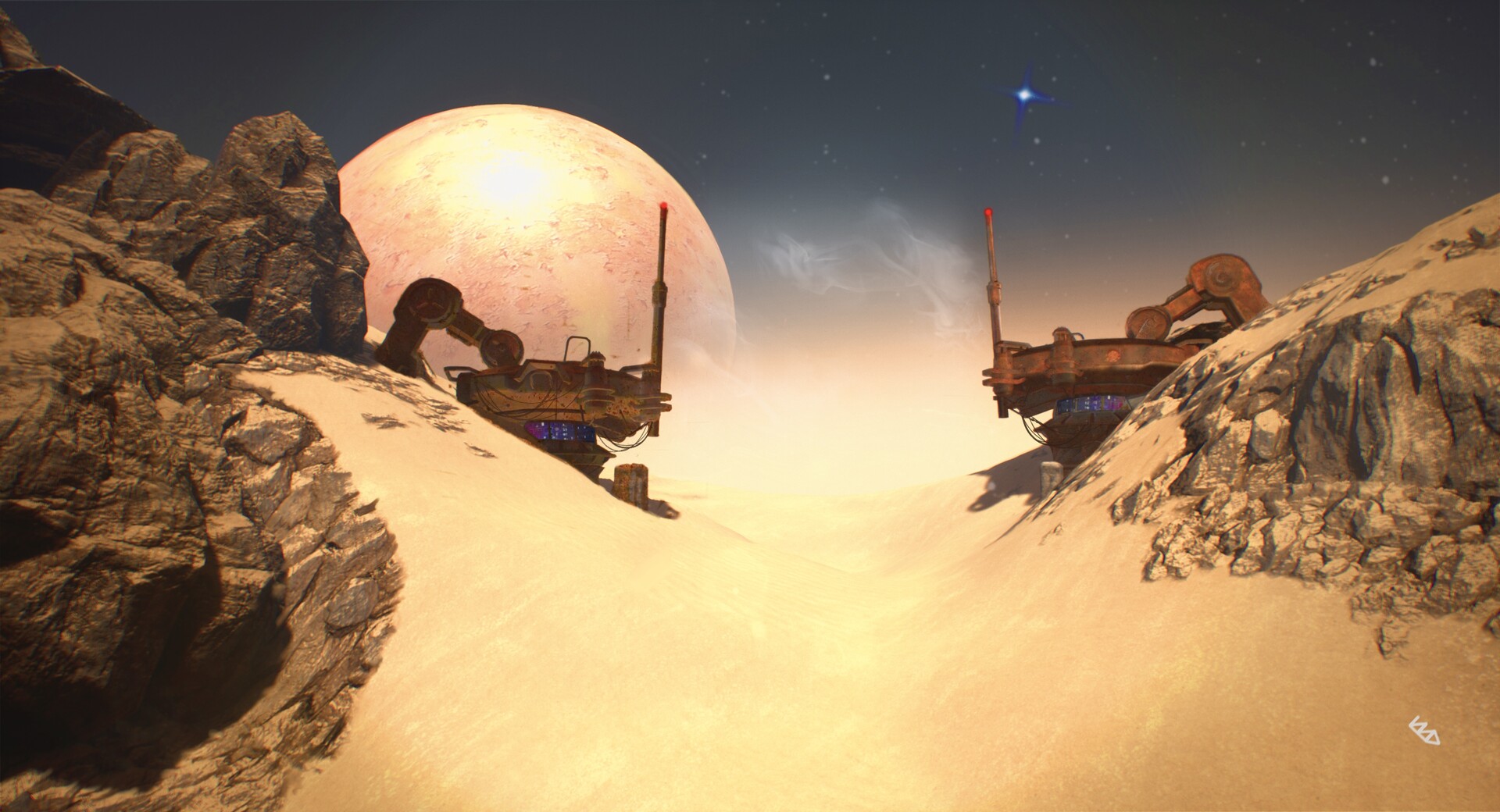 ArtStation - Daily concept art - Portal generators | Interplanetary loop