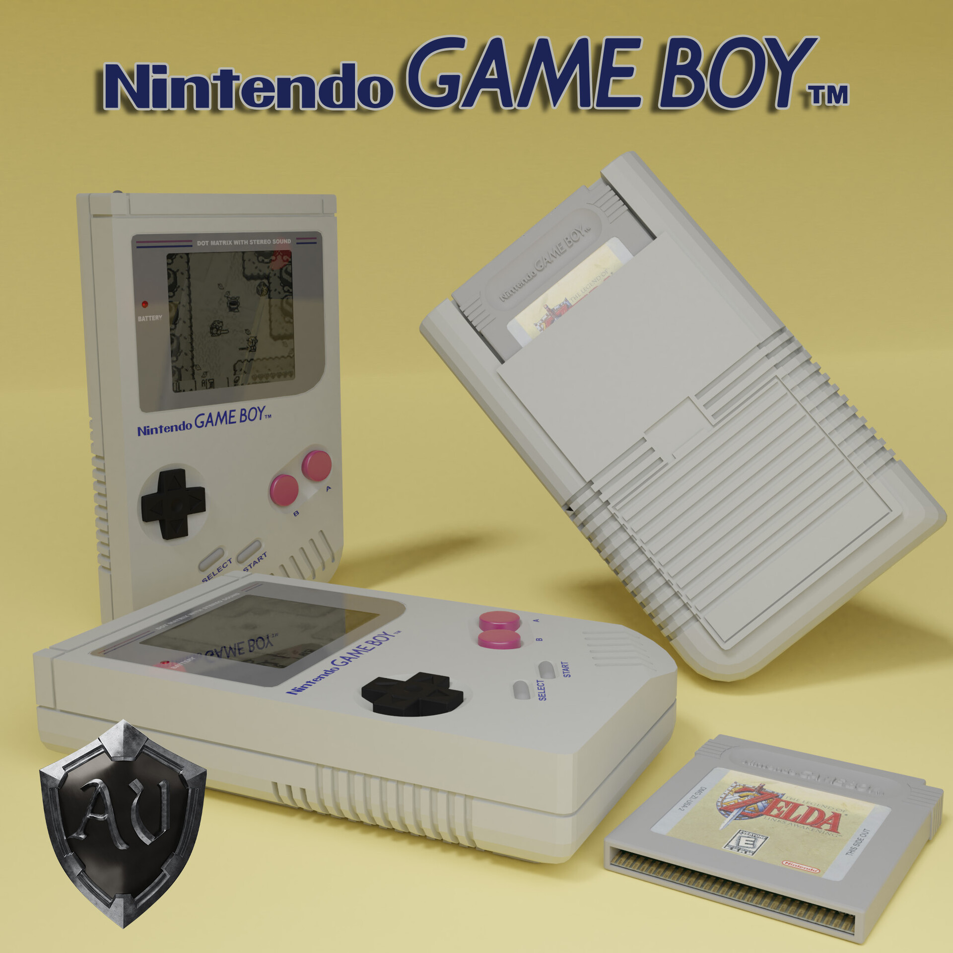 ArtStation - Classic Game Boy