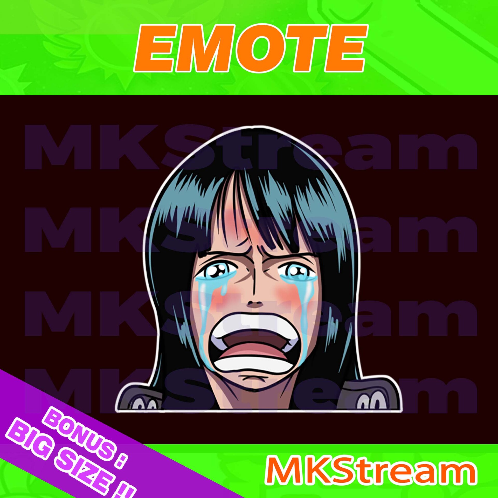 ArtStation - Twitch emotes nico robin cry