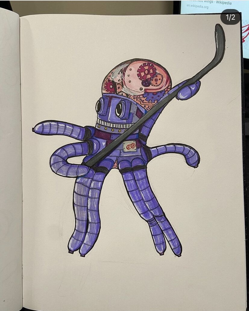 Marisa DePoalo - Mech Octopus Commission