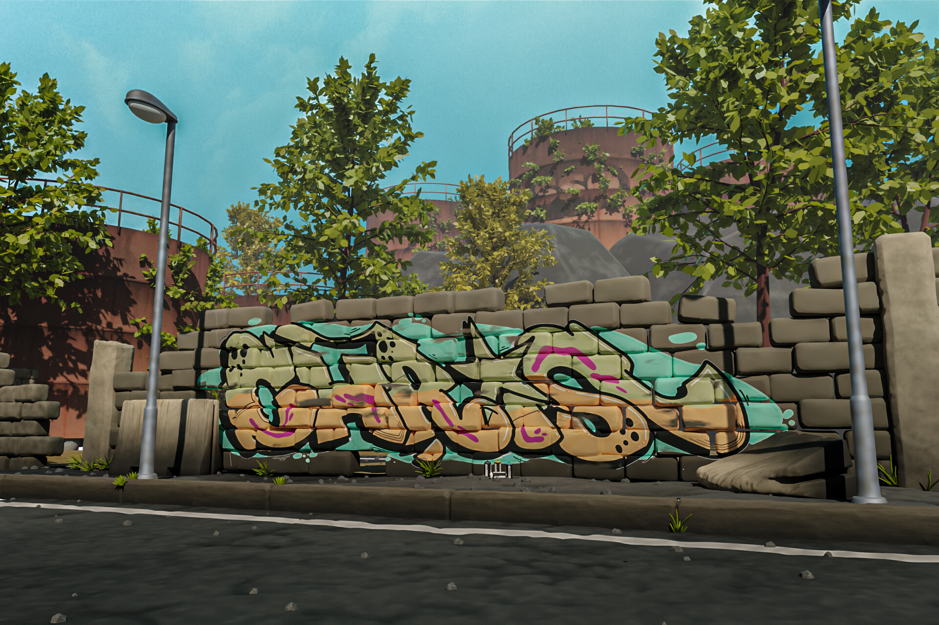 ArtStation - Graffiti Wall