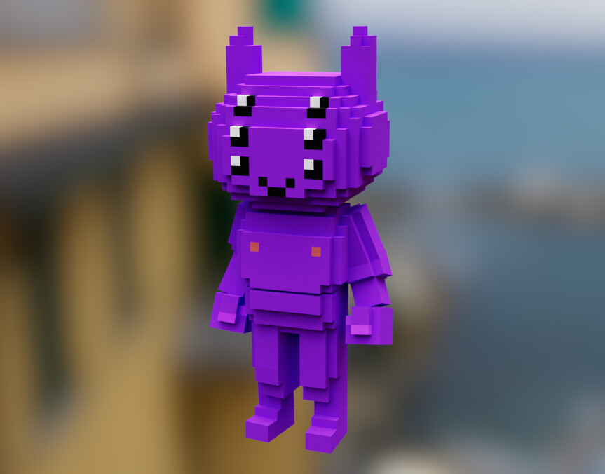 ArtStation - Alien Voxel art