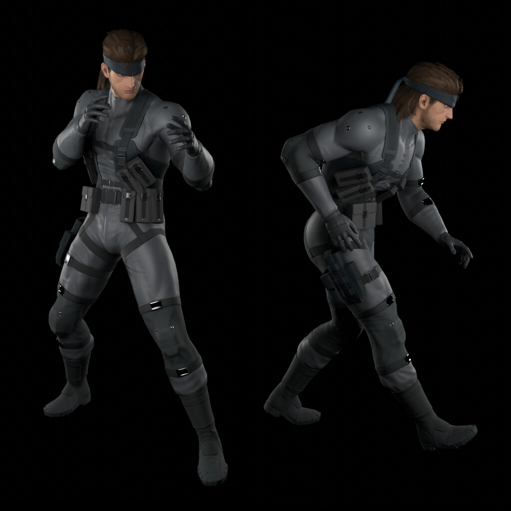 ArtStation - Solid Snake 3D Model