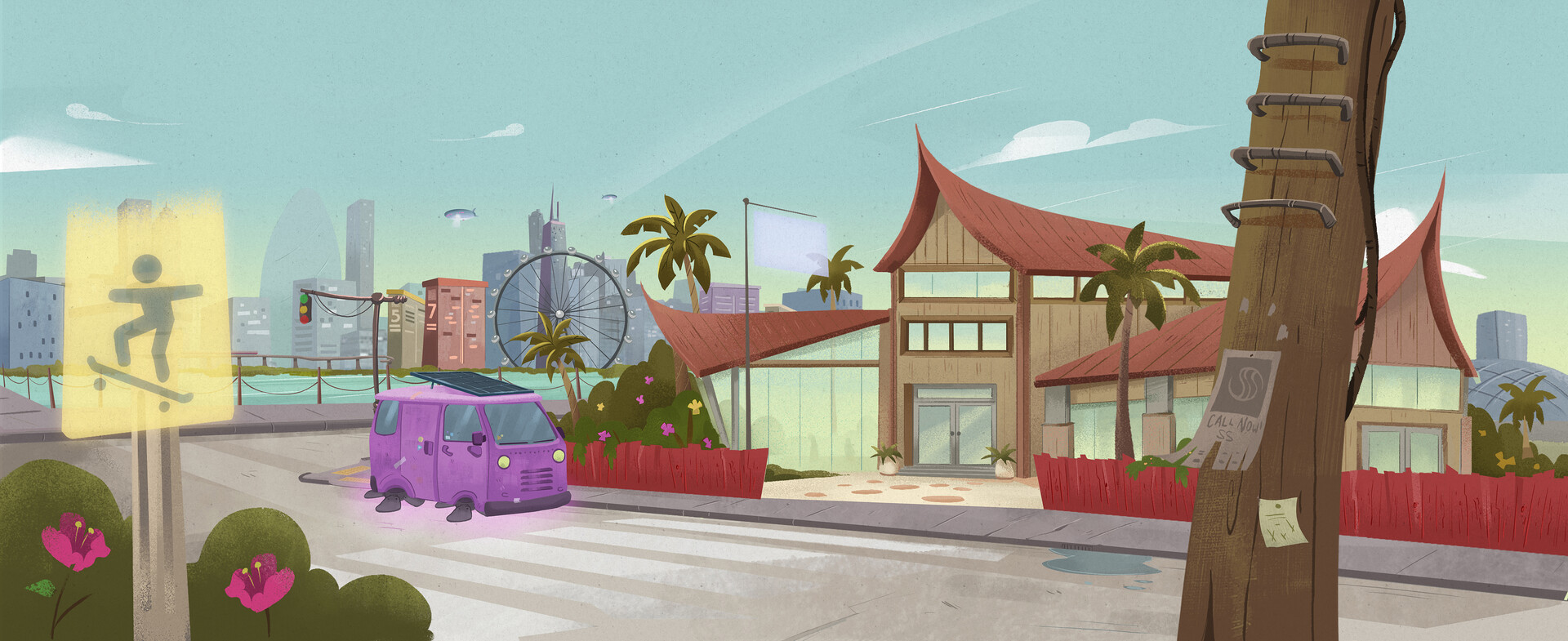 ArtStation - School Background