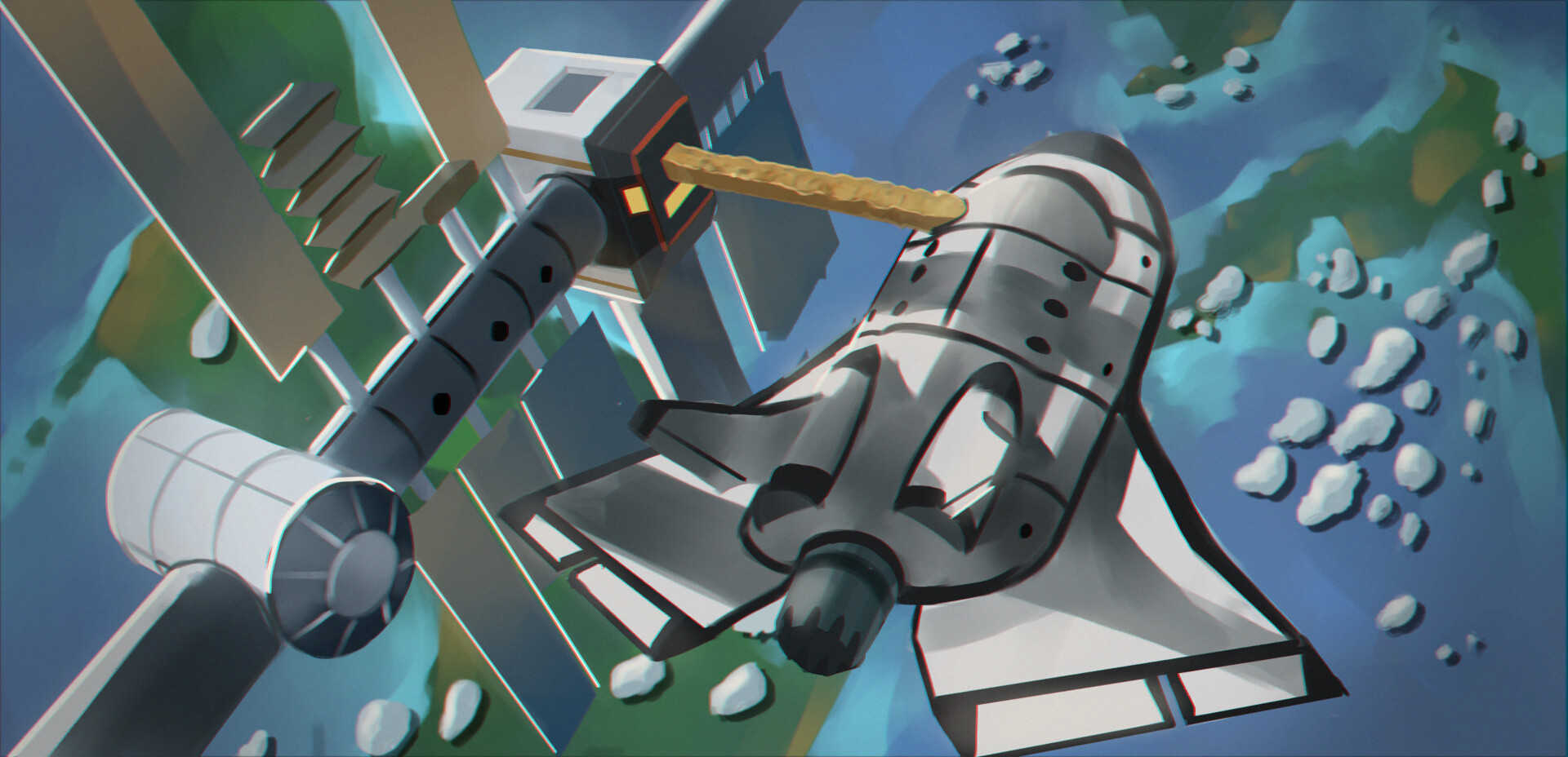 ArtStation - SSTO docking procedure