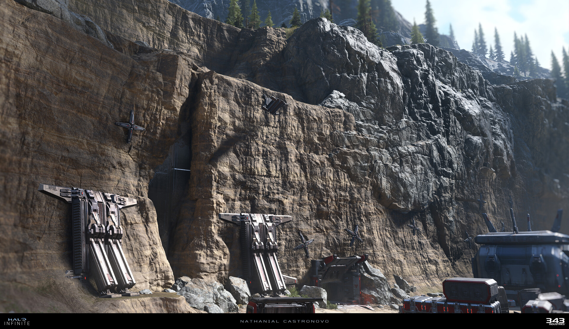 Nathanial Castronovo - Art Station - Halo Infinite: Biomes Work