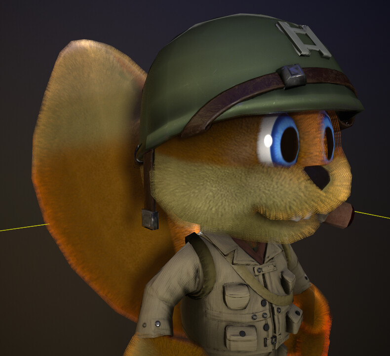 Ash Tuft - Conker The Squirrel and Grunt Soldier