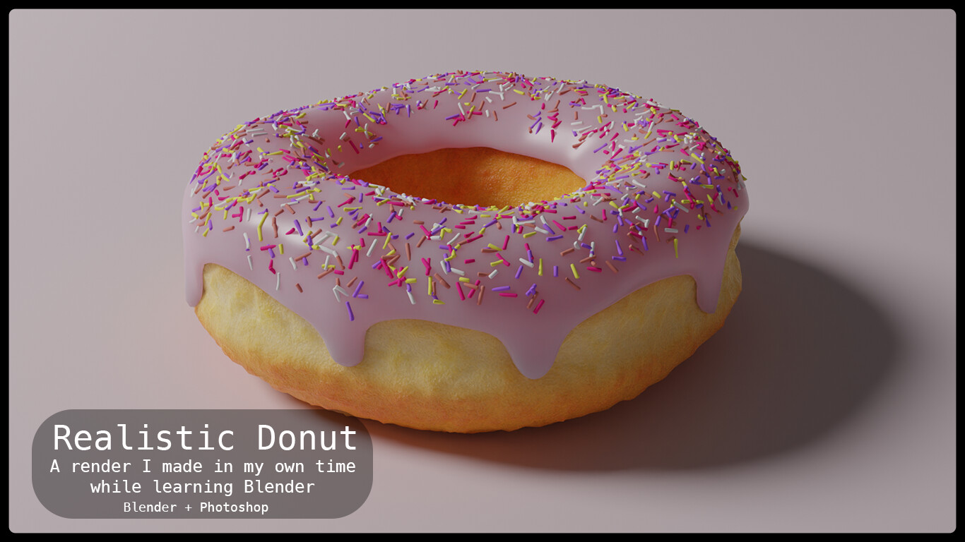 ArtStation - Realistic Donut