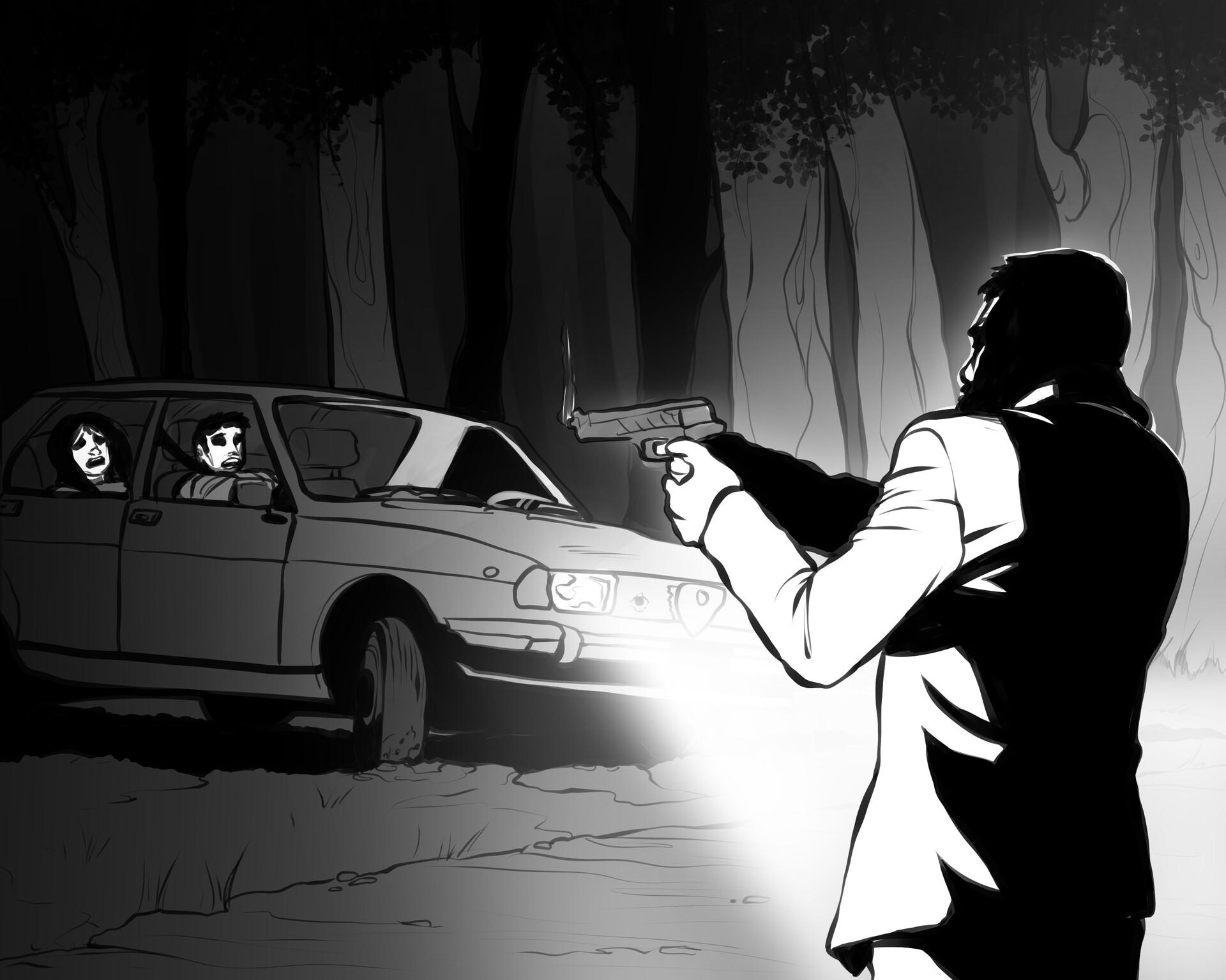 ArtStation - Real Crime Illustrations