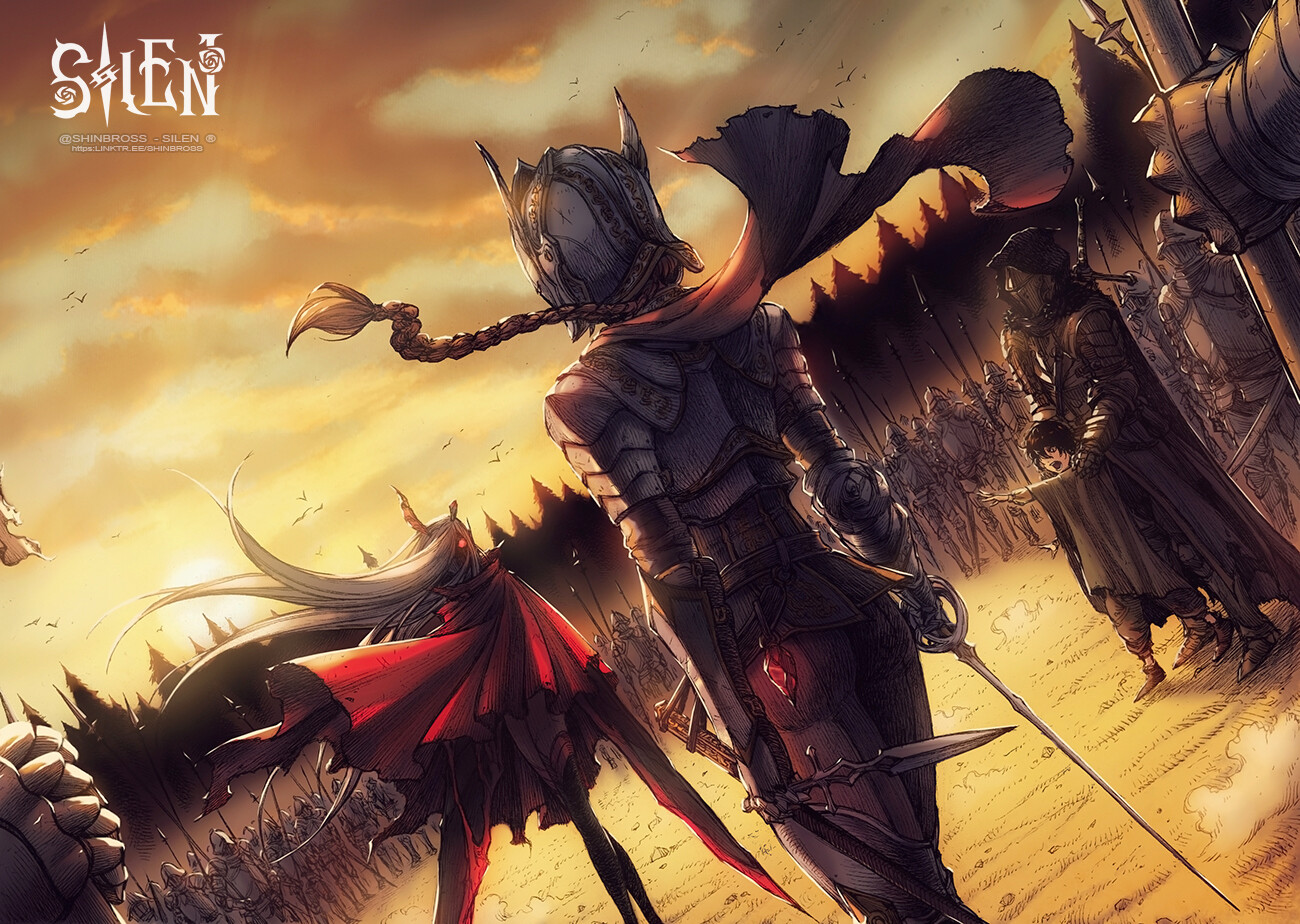 ArtStation - "My blade may break, but my will shall never be broken."