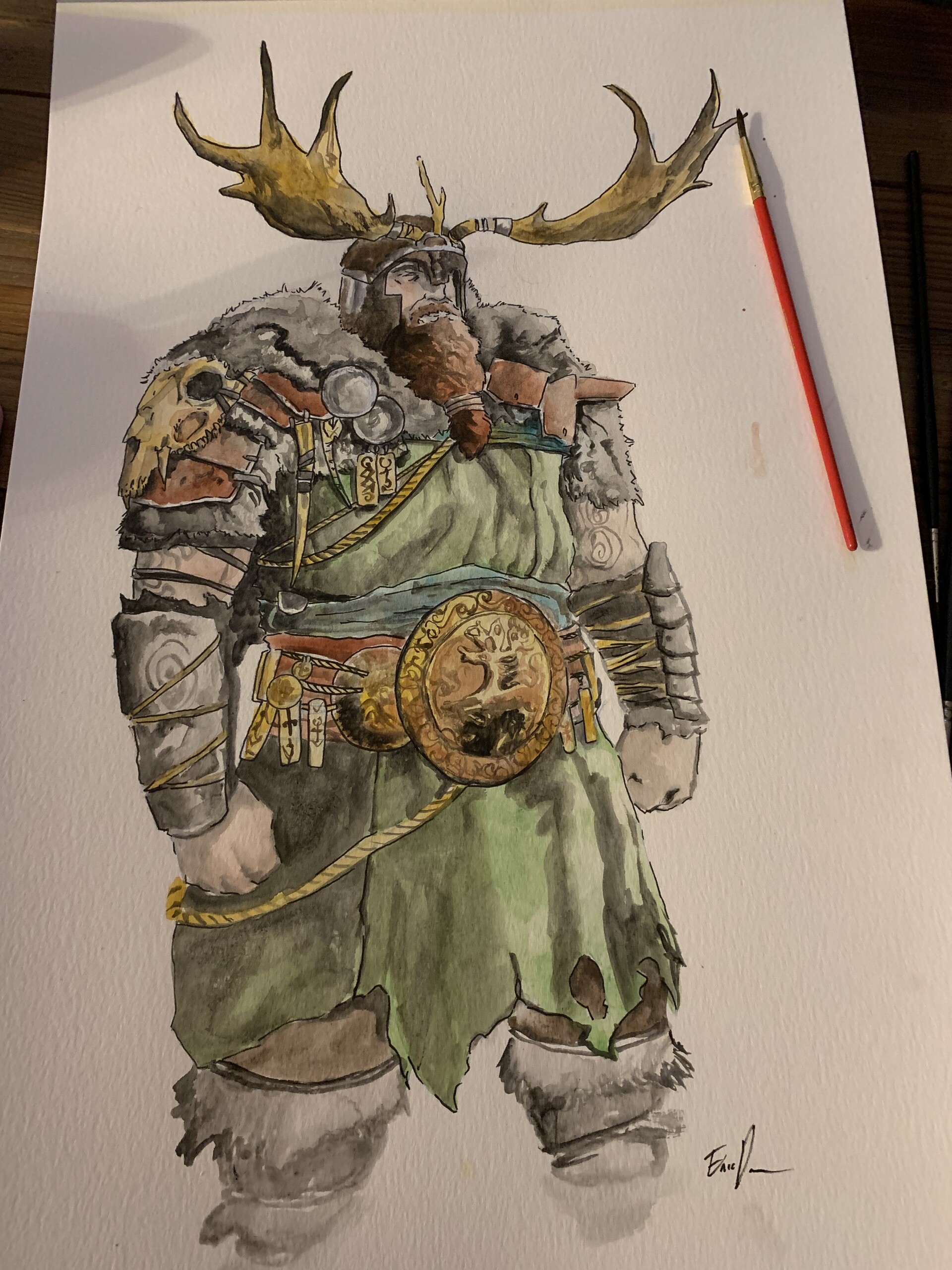 ArtStation - Diablo 4 Druid - gouache