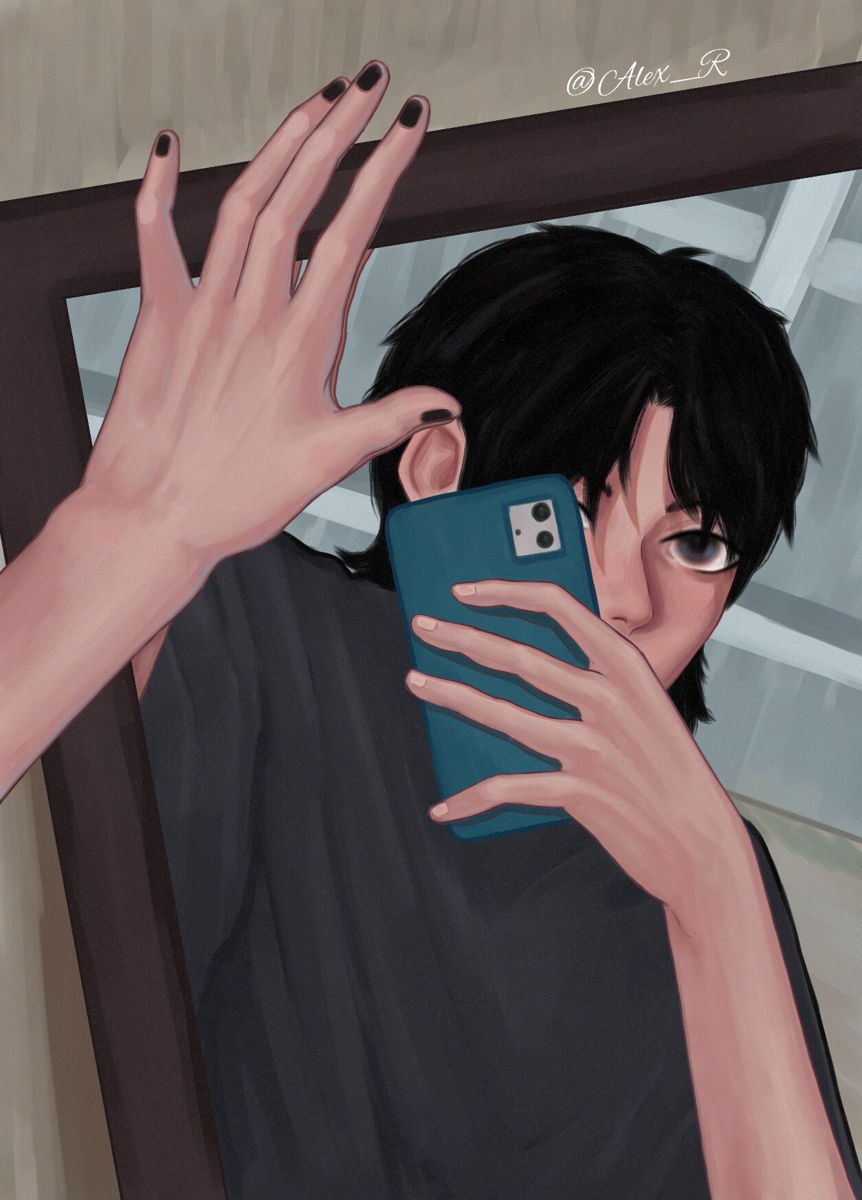 ArtStation - Mirror selfie