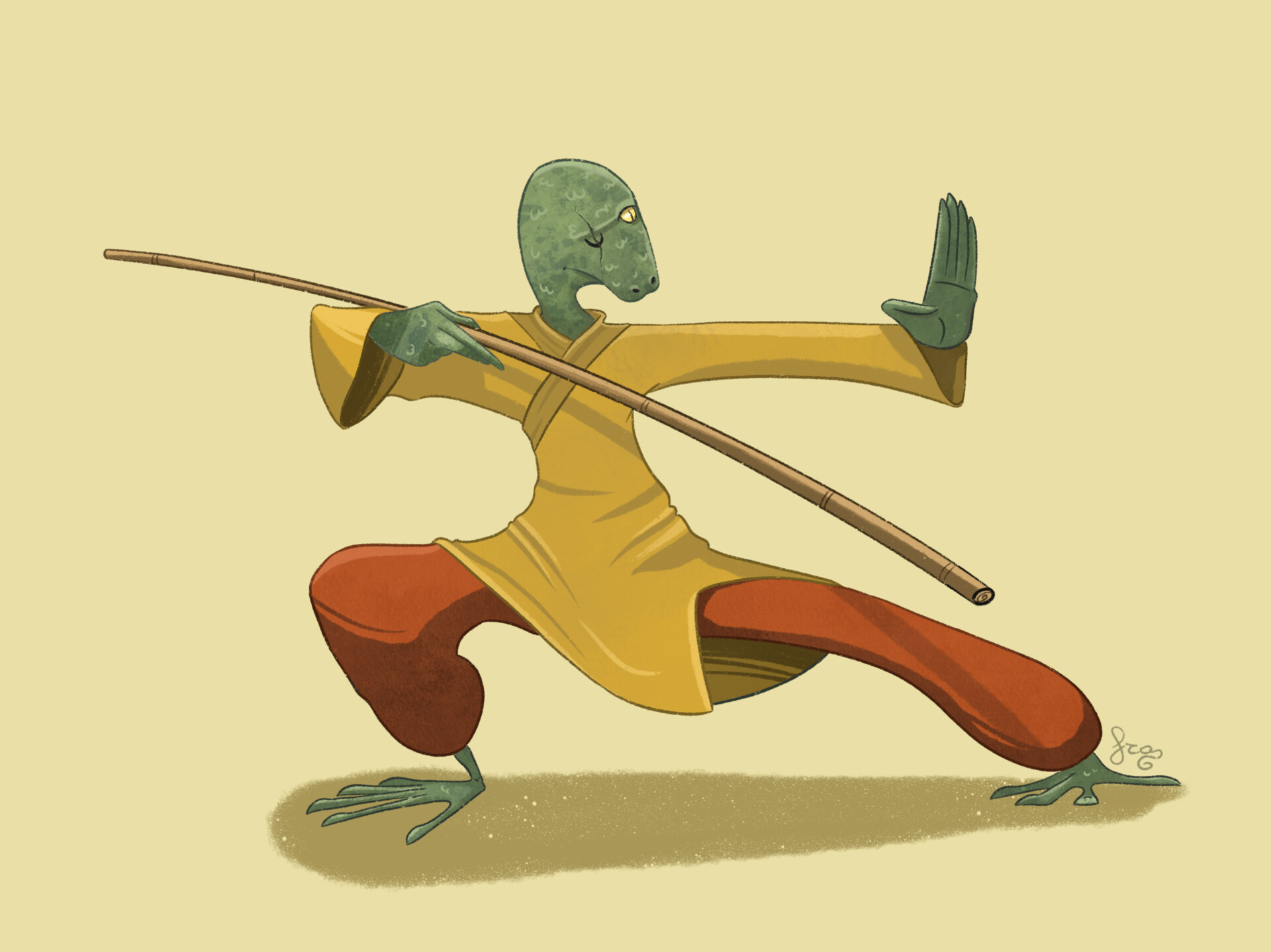 ArtStation - Monk Lizard