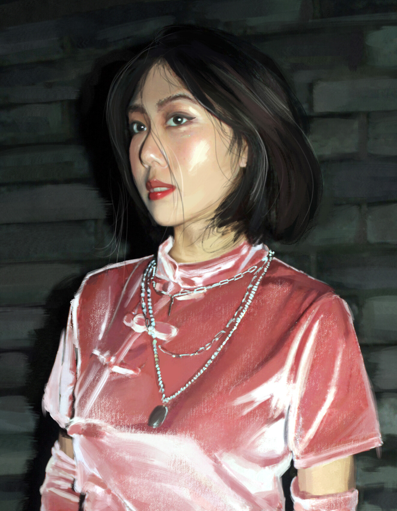 ArtStation - Girlfriend under the Great Wall