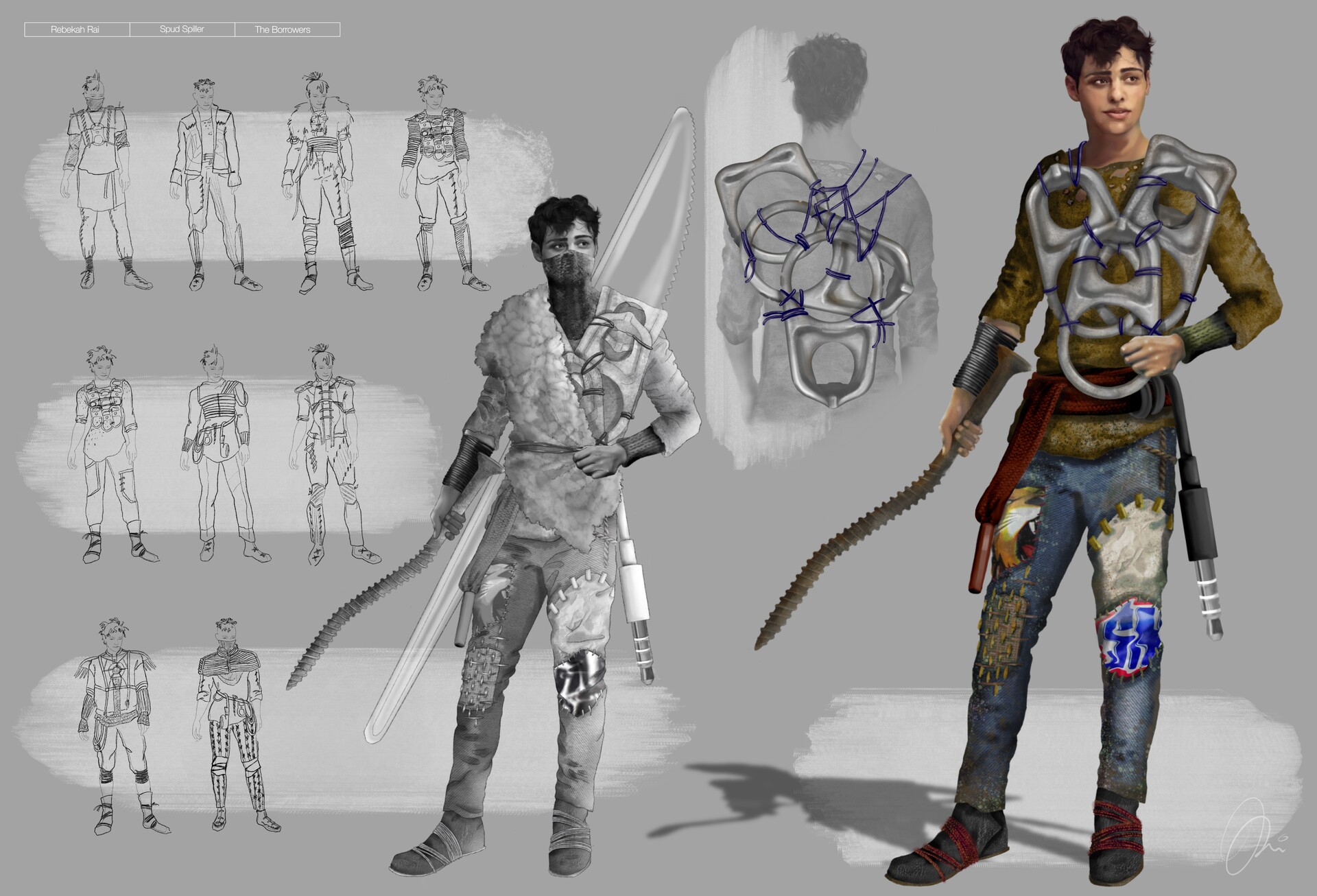 ArtStation - The Borrowers- Spud Spiller - Costume Concept Design