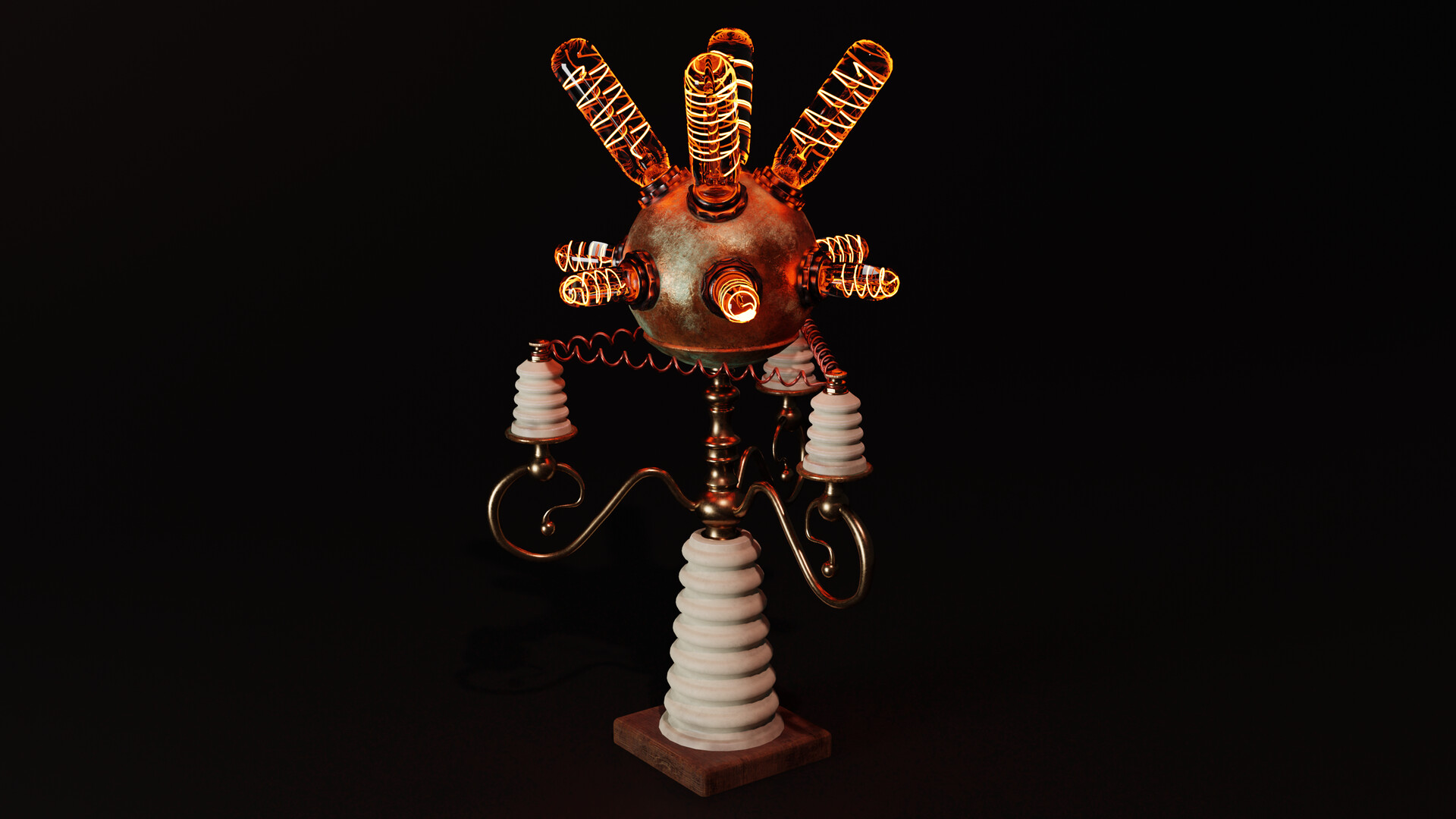 ArtStation - Steampunk lamp