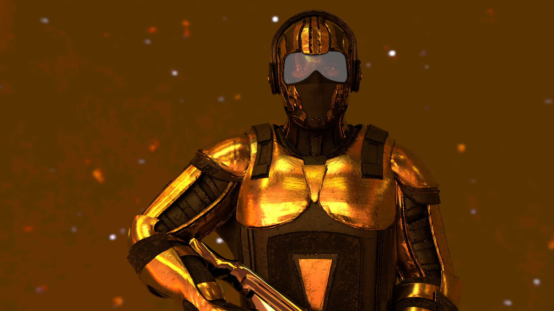 ArtStation - Futuristic Hero Warrior