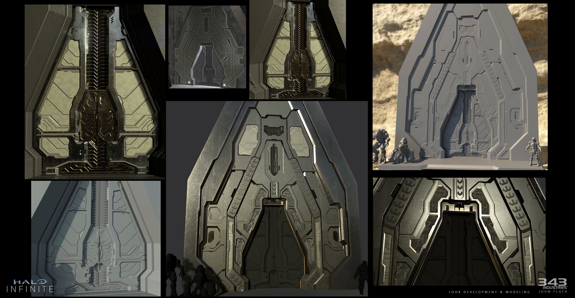 John Flath - Halo Infinite | Forerunner Classic Door & Frame