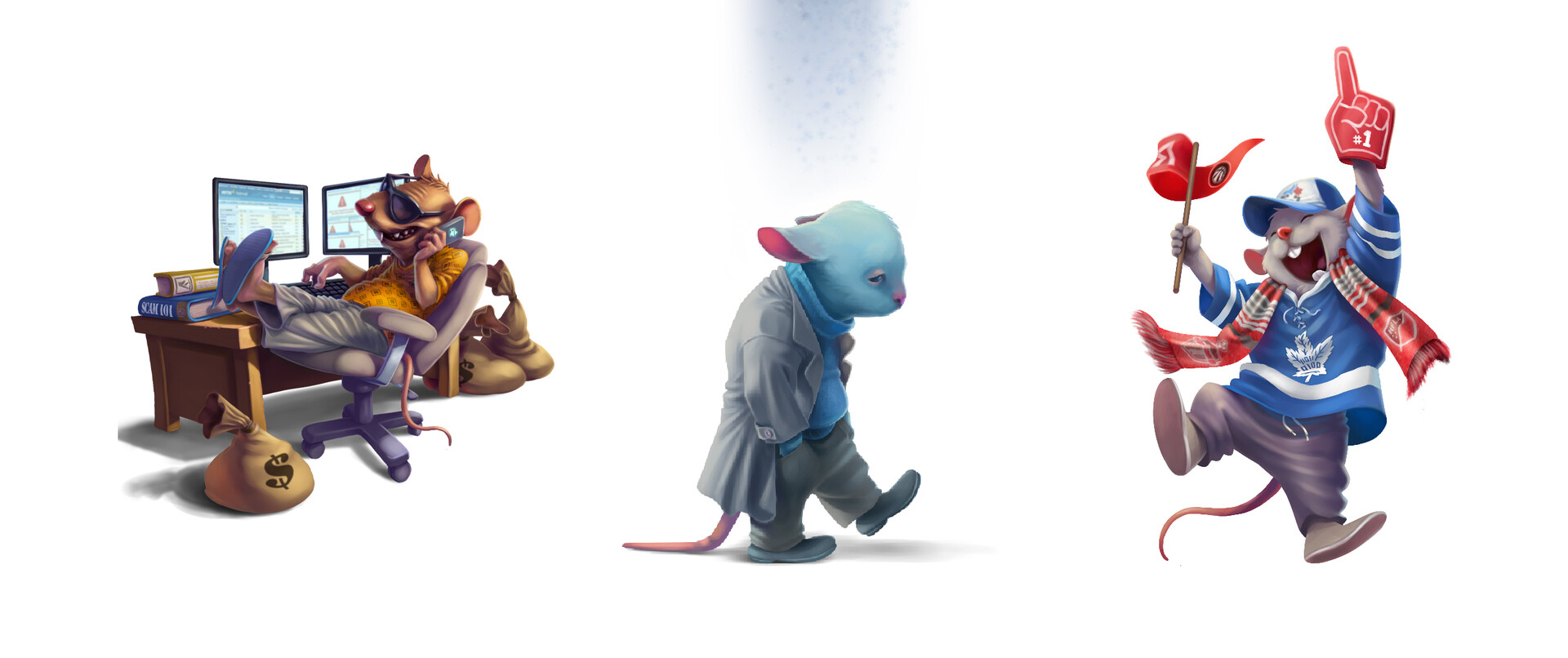 ArtStation - MouseHunt World Mice Illustrations