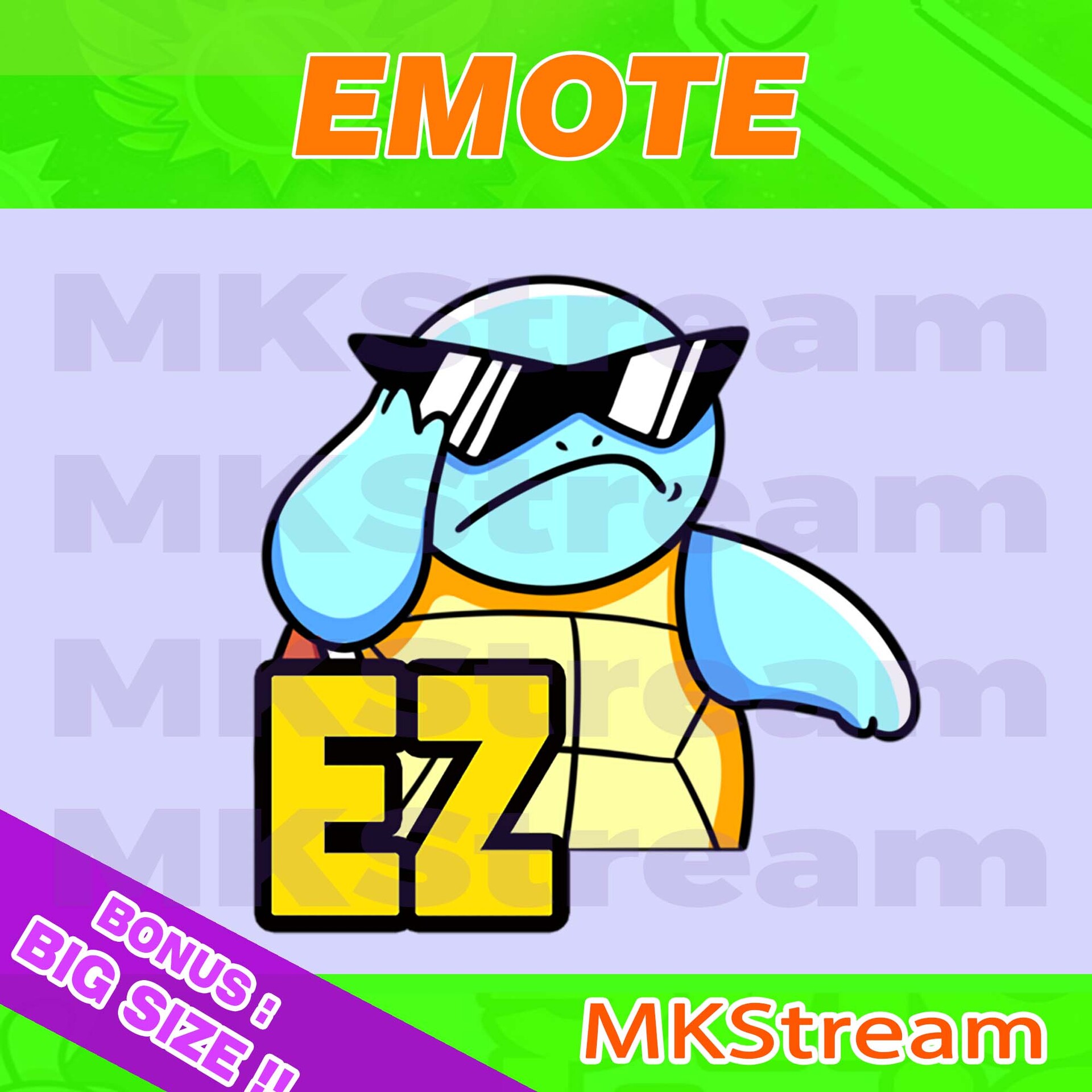 ArtStation - Twitch emotes pokemon squirtle cool ez