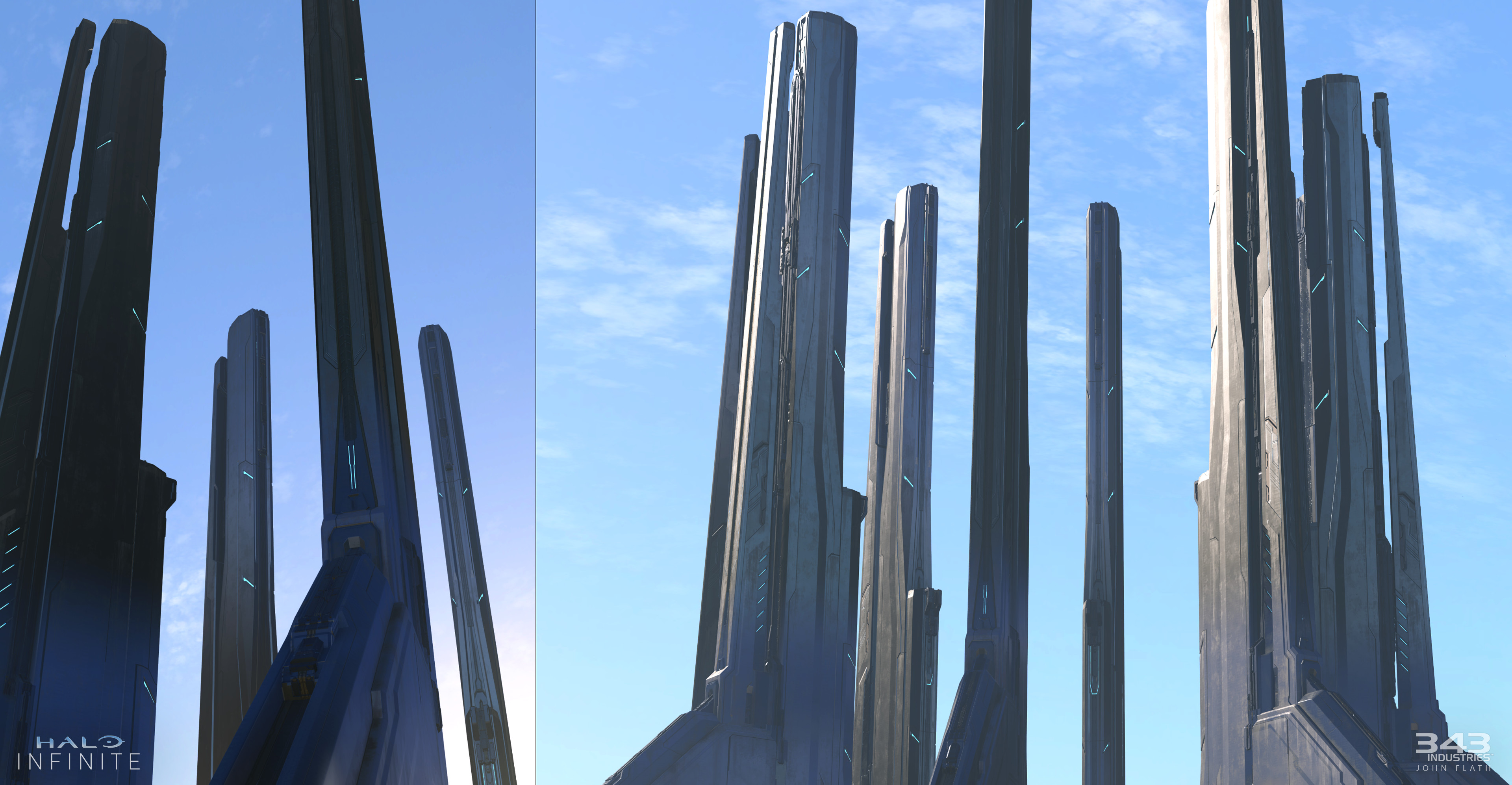 John Flath - Halo Infinite | Forerunner Architecture Landmarks