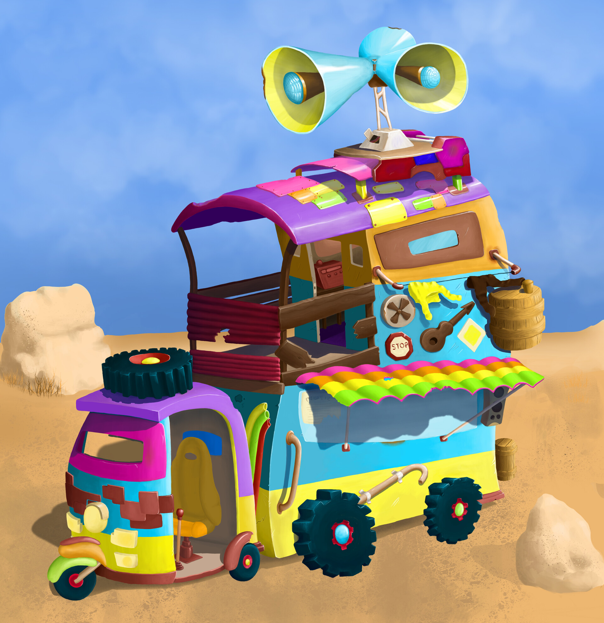 ArtStation - Post-Apocalypse car