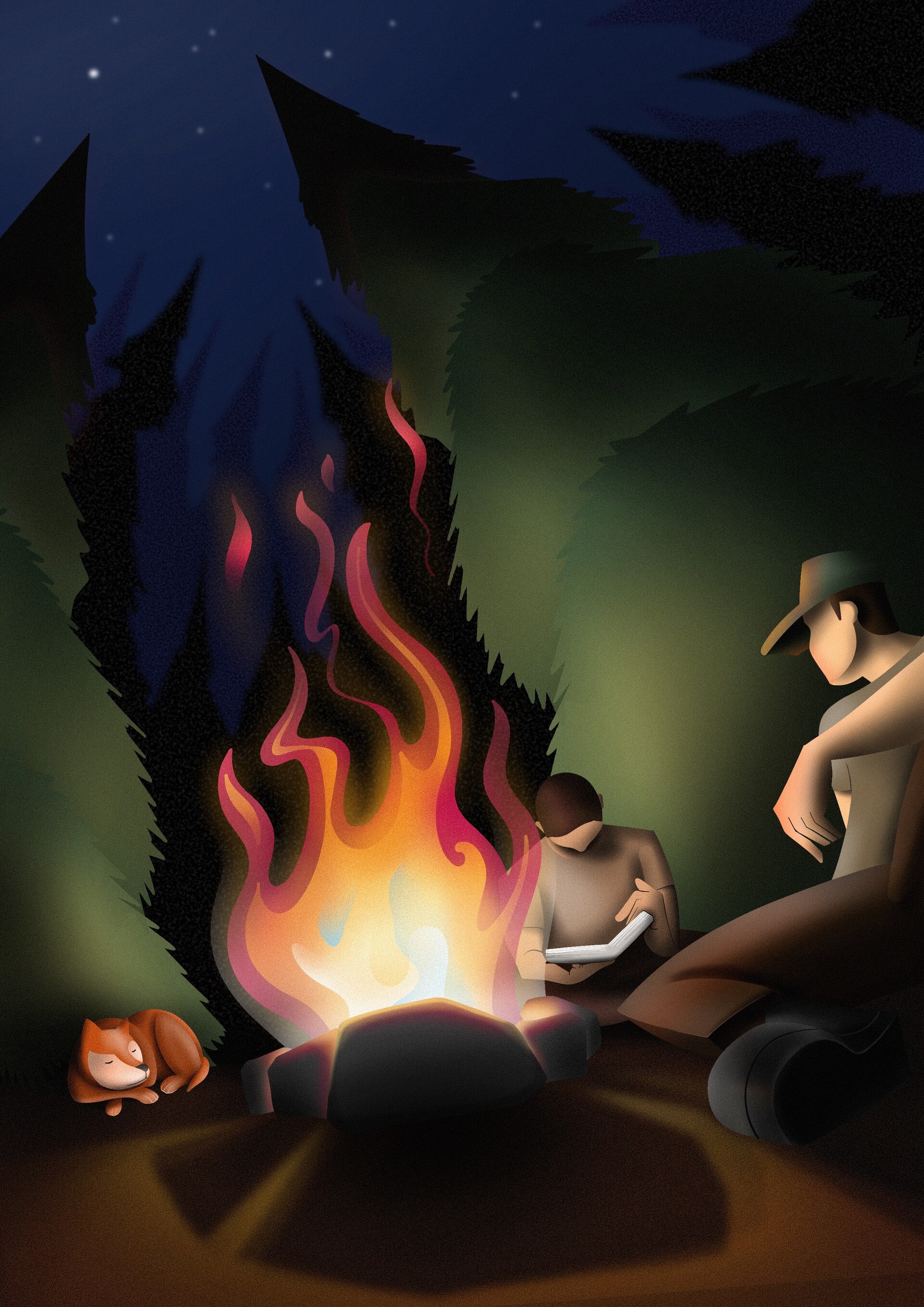 ArtStation - bushcraft poster