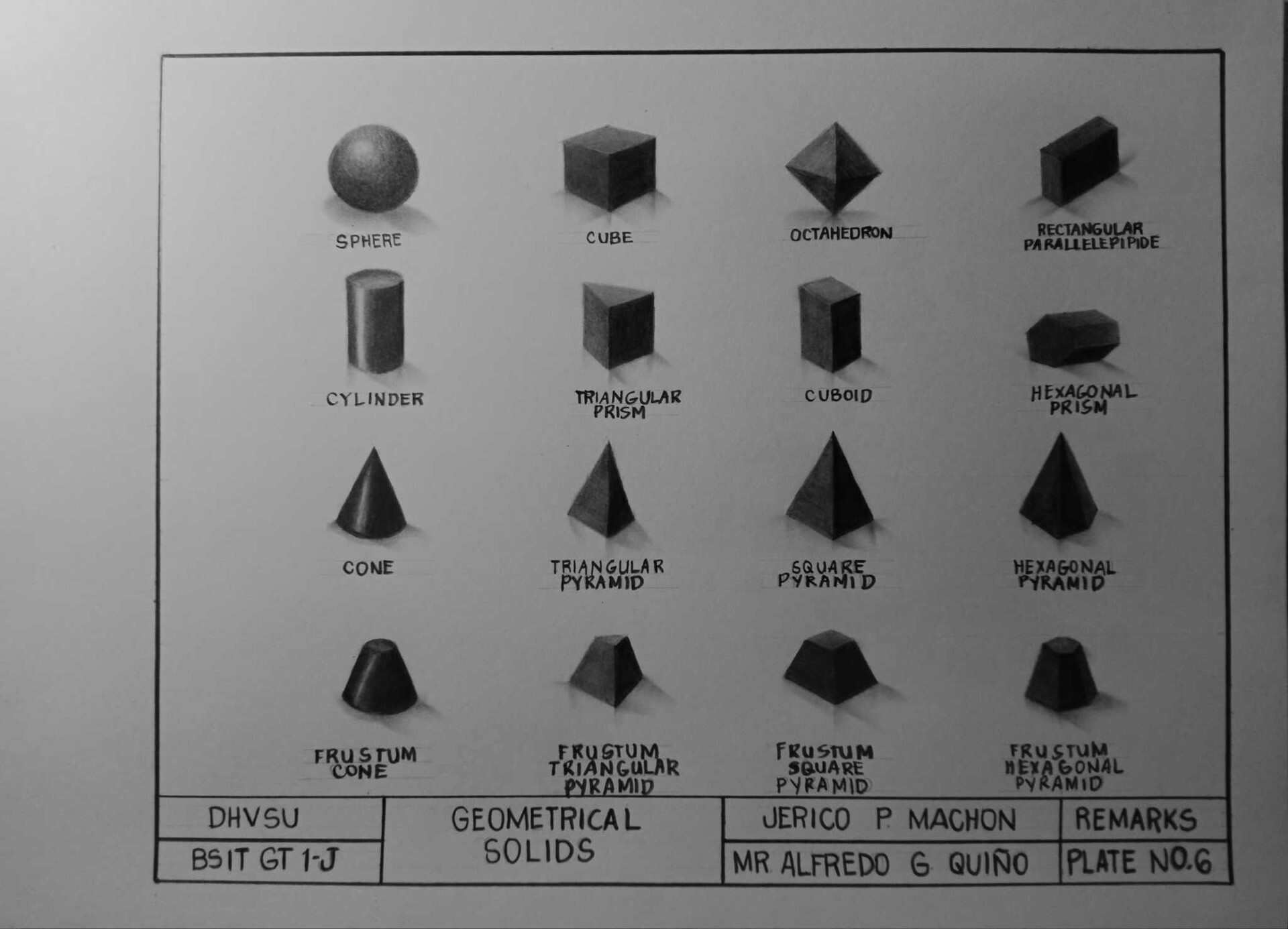 ArtStation - PLATE NO.6 Entitled Geometrical Solids