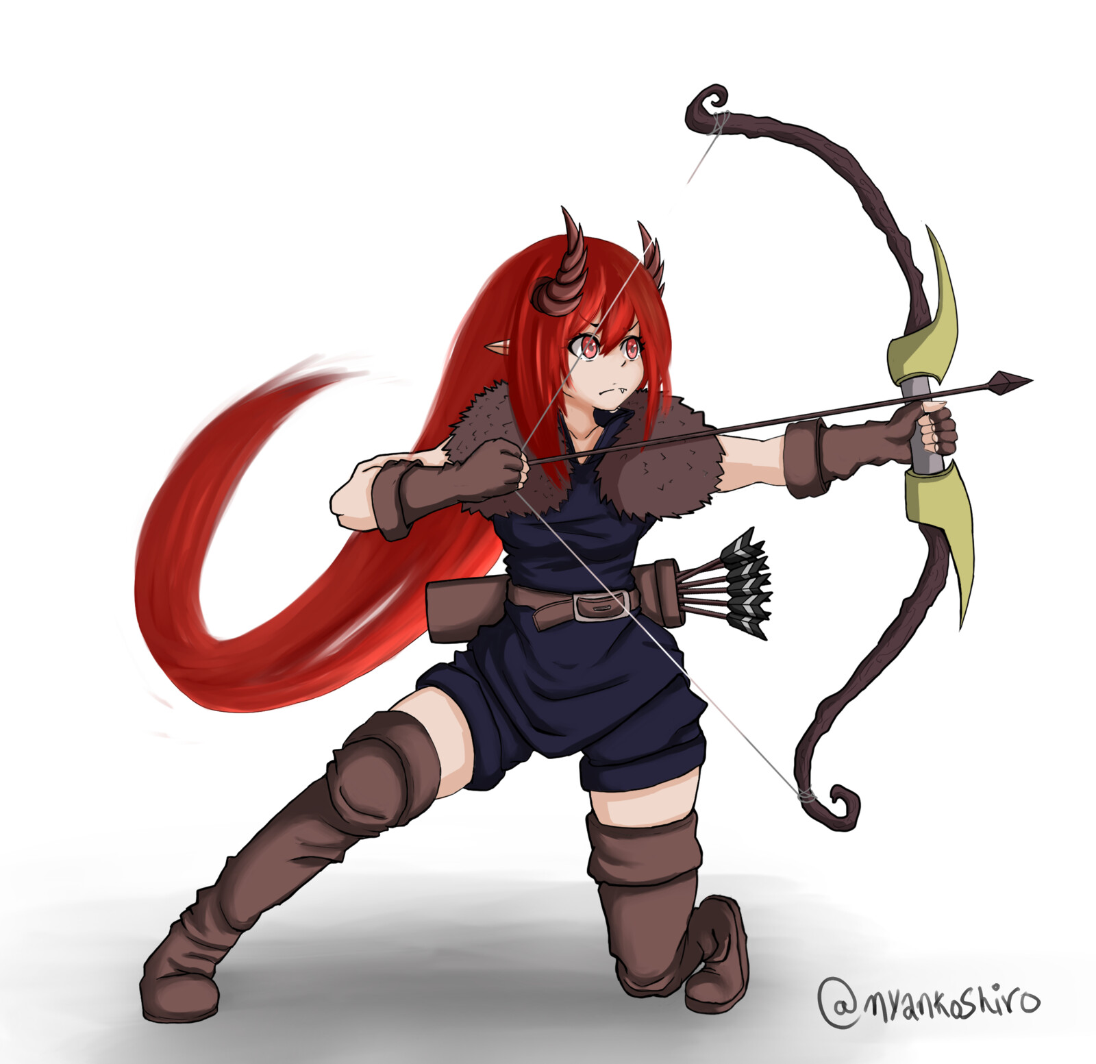 Shiro Nyanko - Half demon girl