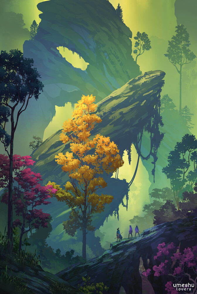 ArtStation - Forest of Liars : Vegetal chasm