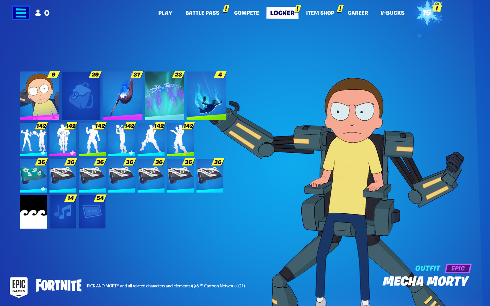 Gene Kohler - Epic Games Fortnite Skin: Mecha Morty