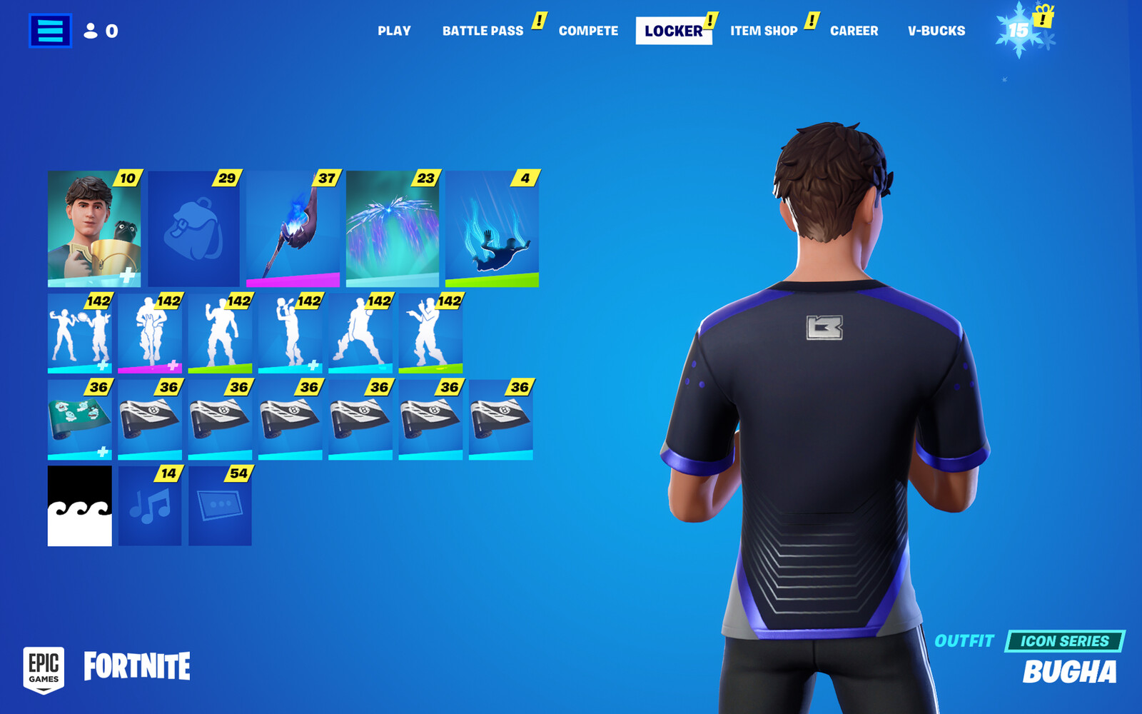 Gene Kohler - Epic Games Fortnite Skin: Icon Series Bugha