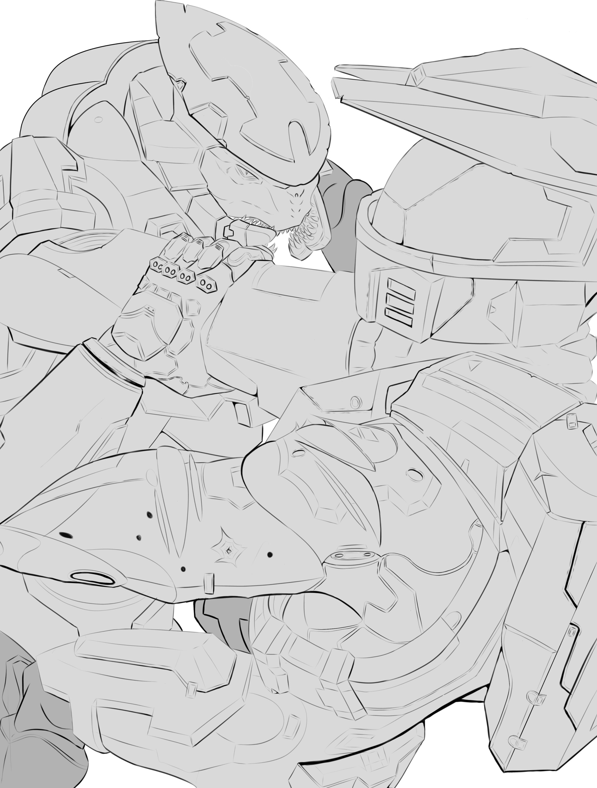 halo 3 coloring pages master chief