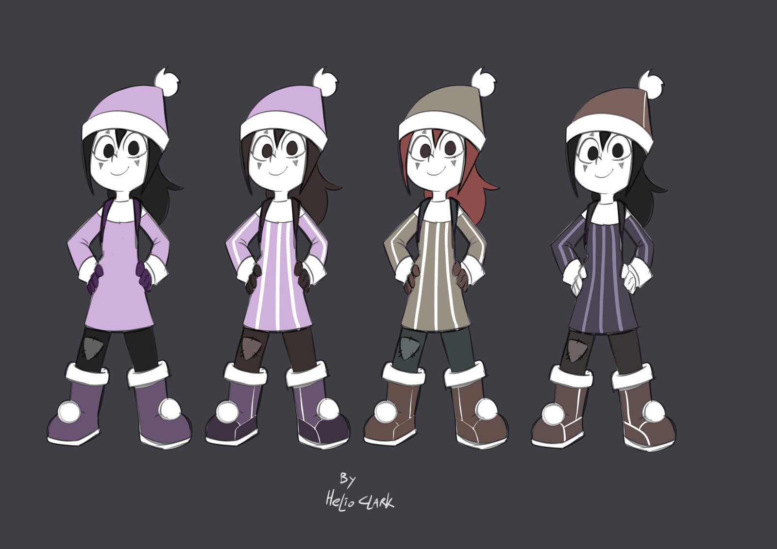 Helio Clark - Helen - Character Design