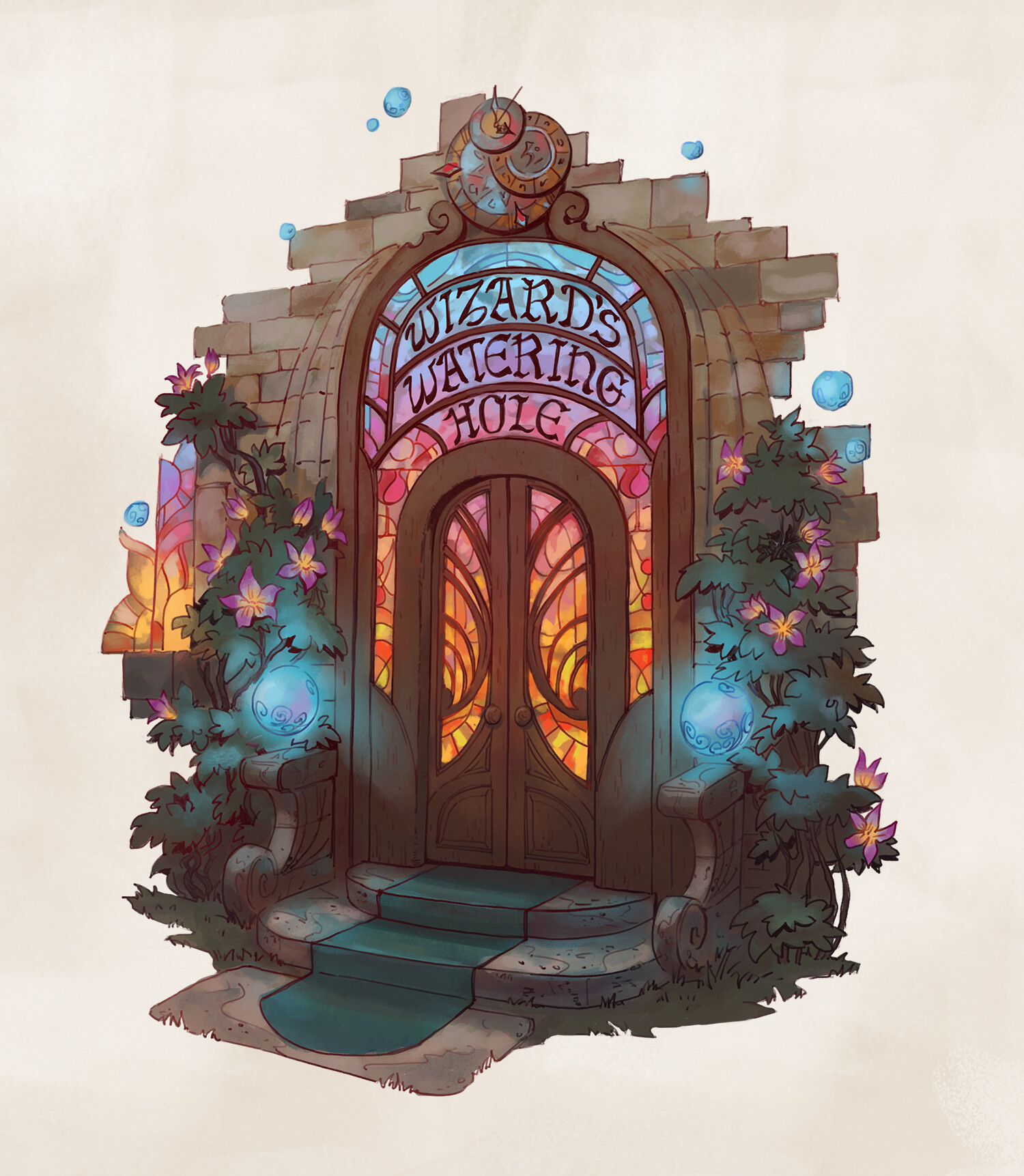 Wizard's Watering Hole by (Angevere) Ona Kristensen : ImaginaryTaverns