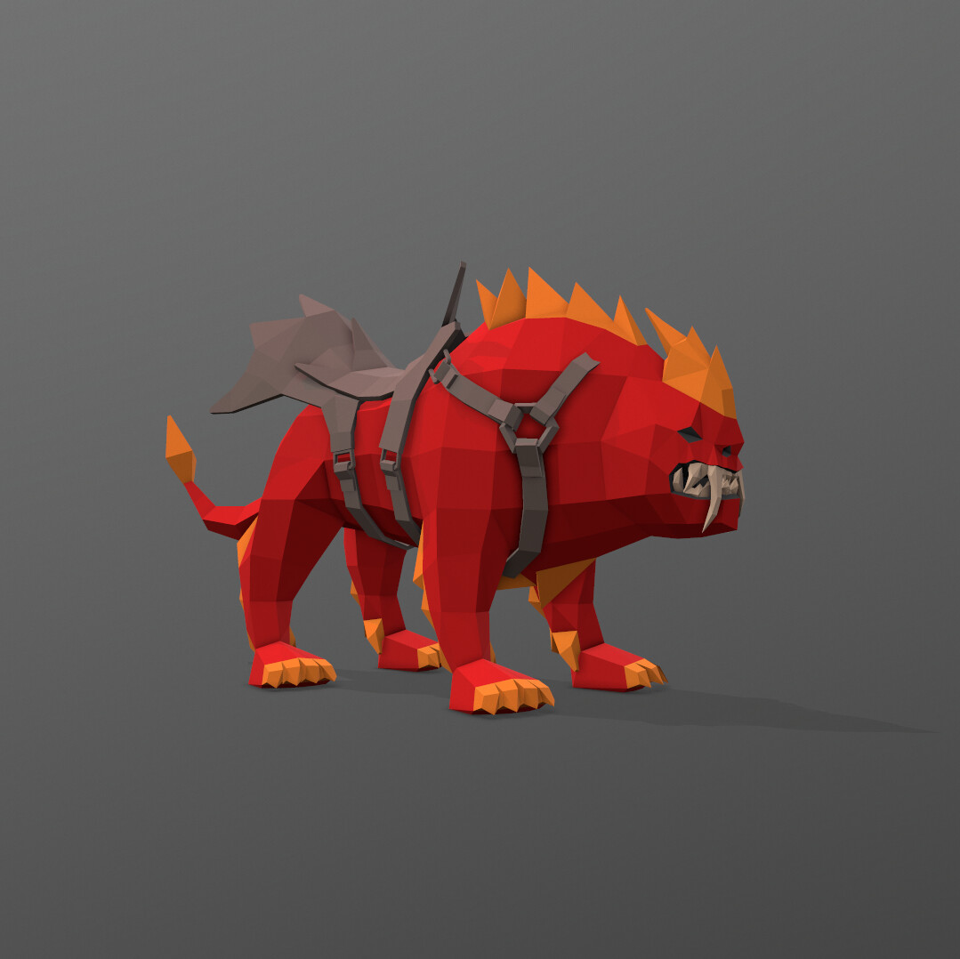 ArtStation - Wolf LowPoly NFT