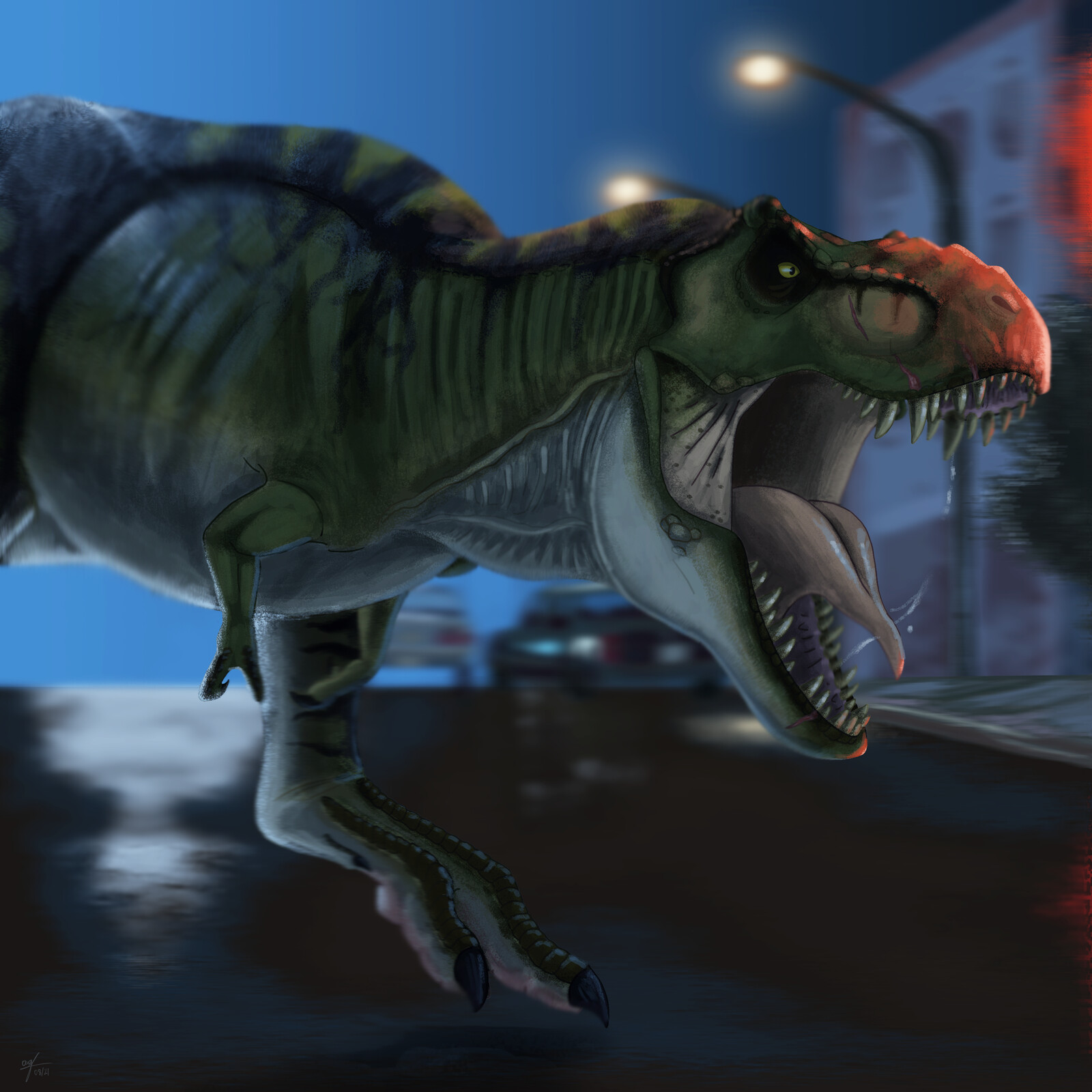 Arturo García - Bull T. rex Rampage in San Diego