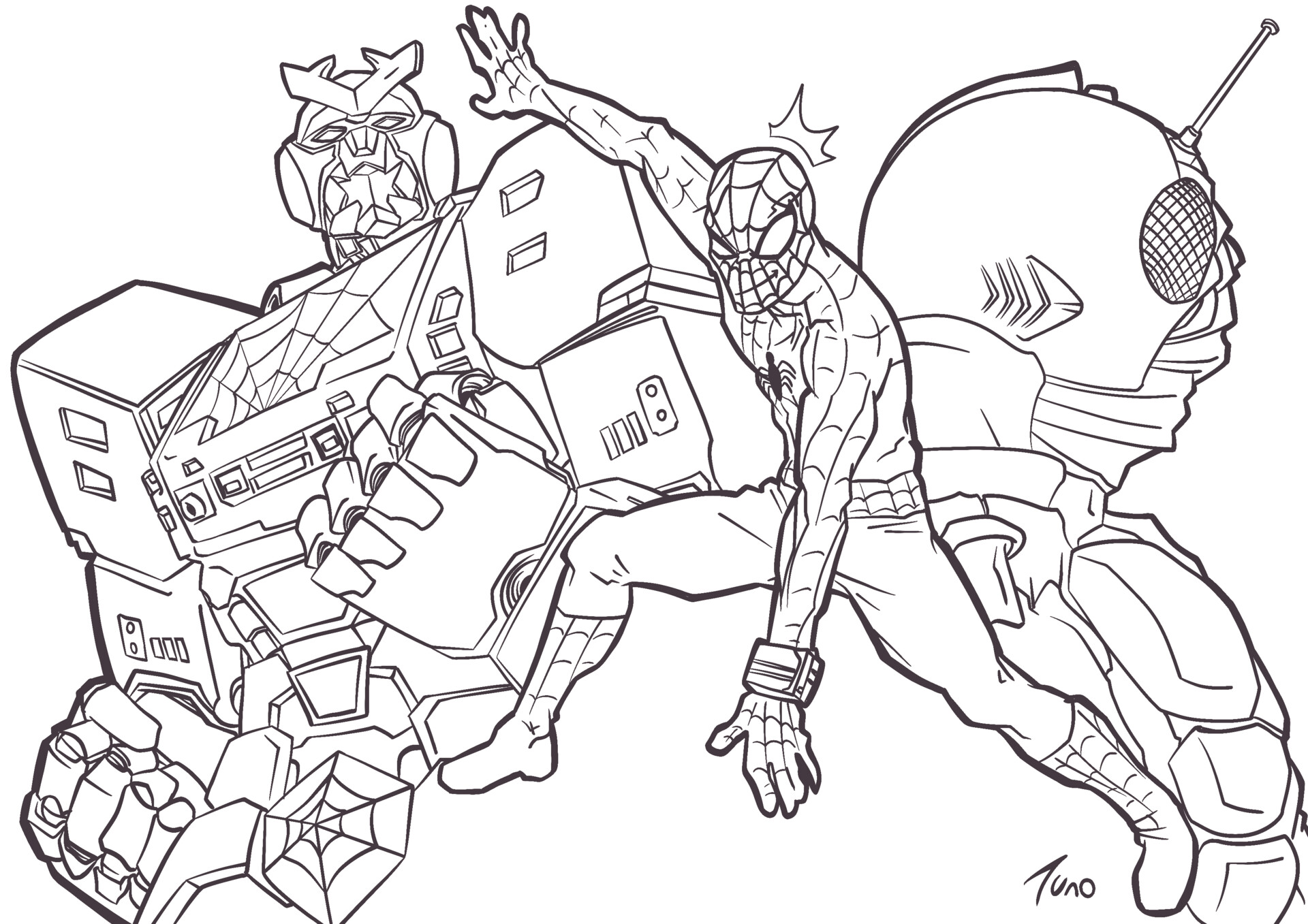 ArtStation - Spider-Man Super Sentai