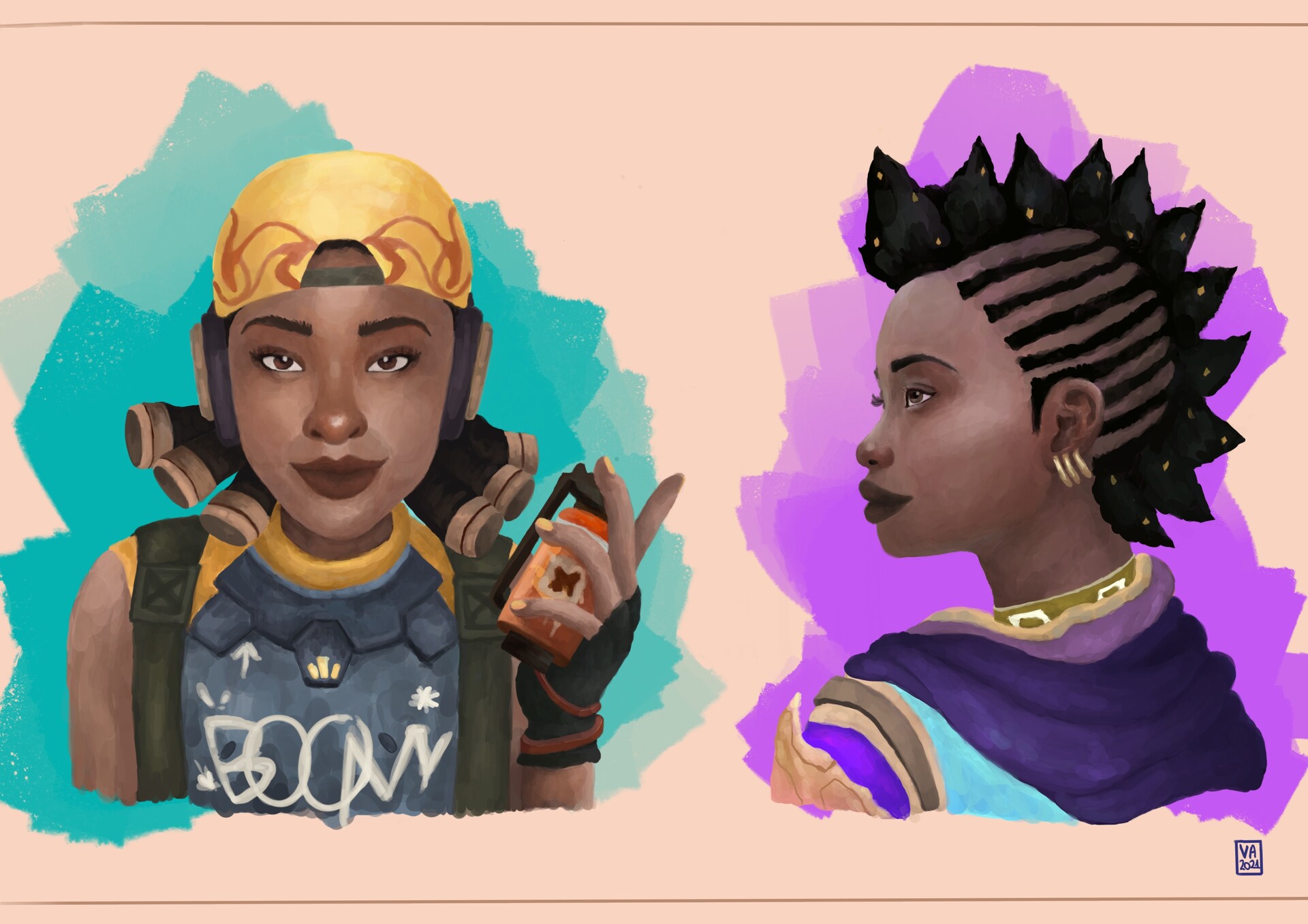 ArtStation - Valorant | Raze and Astra