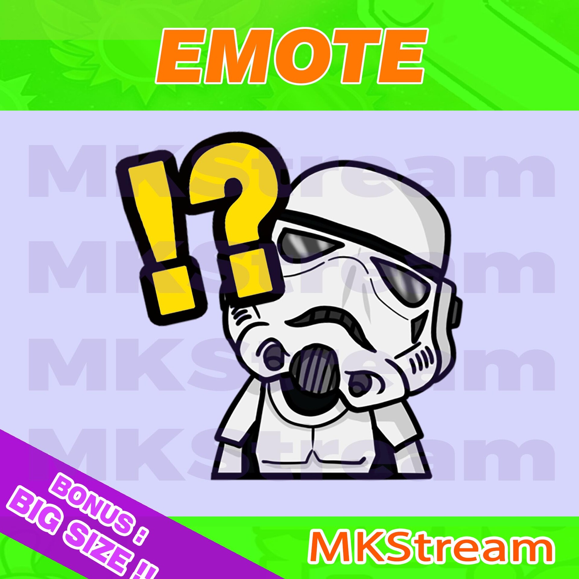ArtStation - Twitch emotes star wars stormtrooper shock