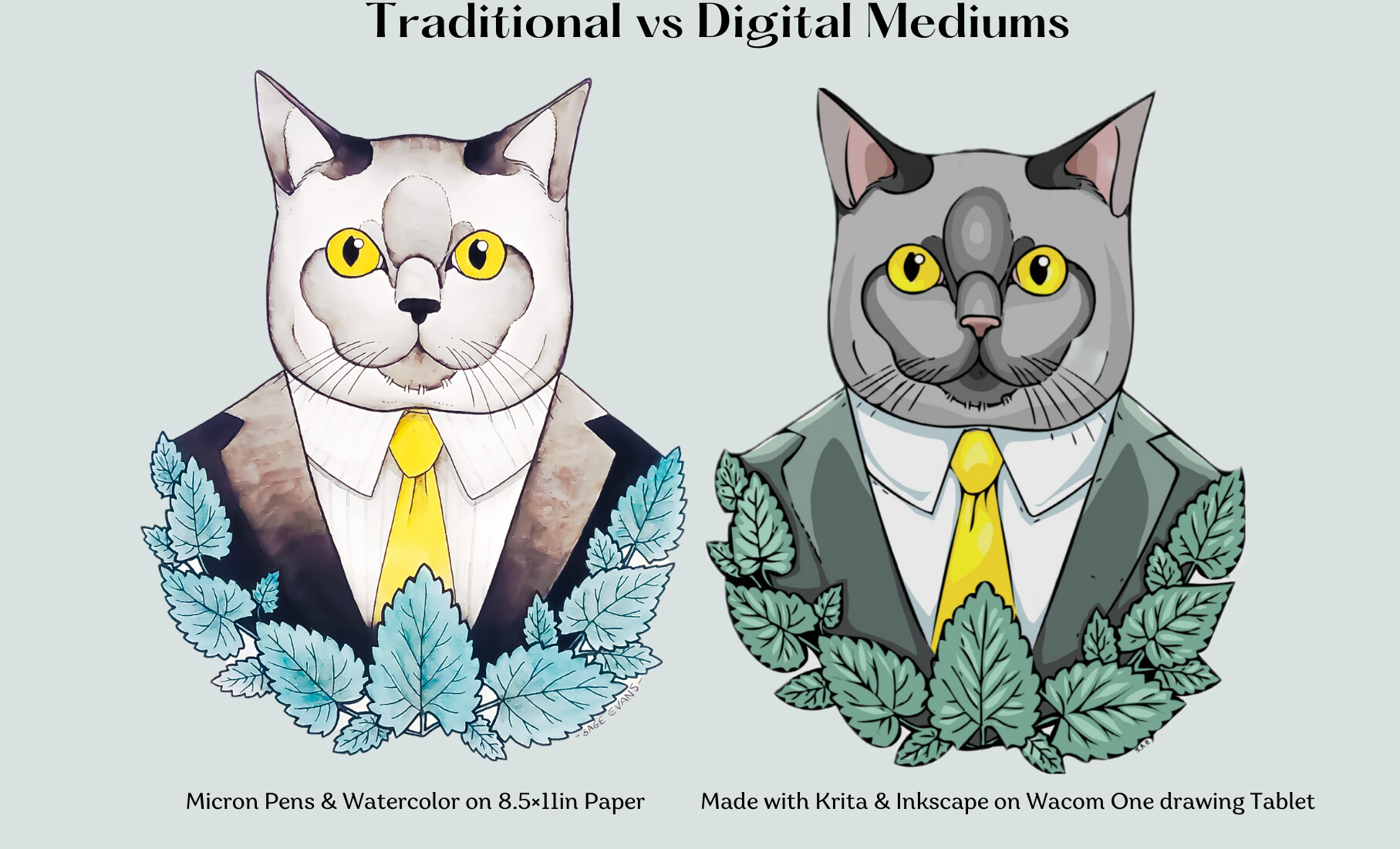 ArtStation - Comparison of Digital and Traditional Art