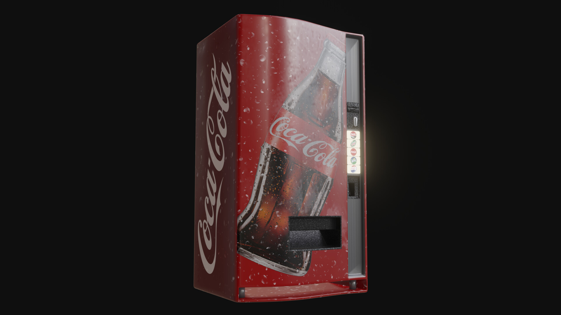 ArtStation - vending machine coke-cola