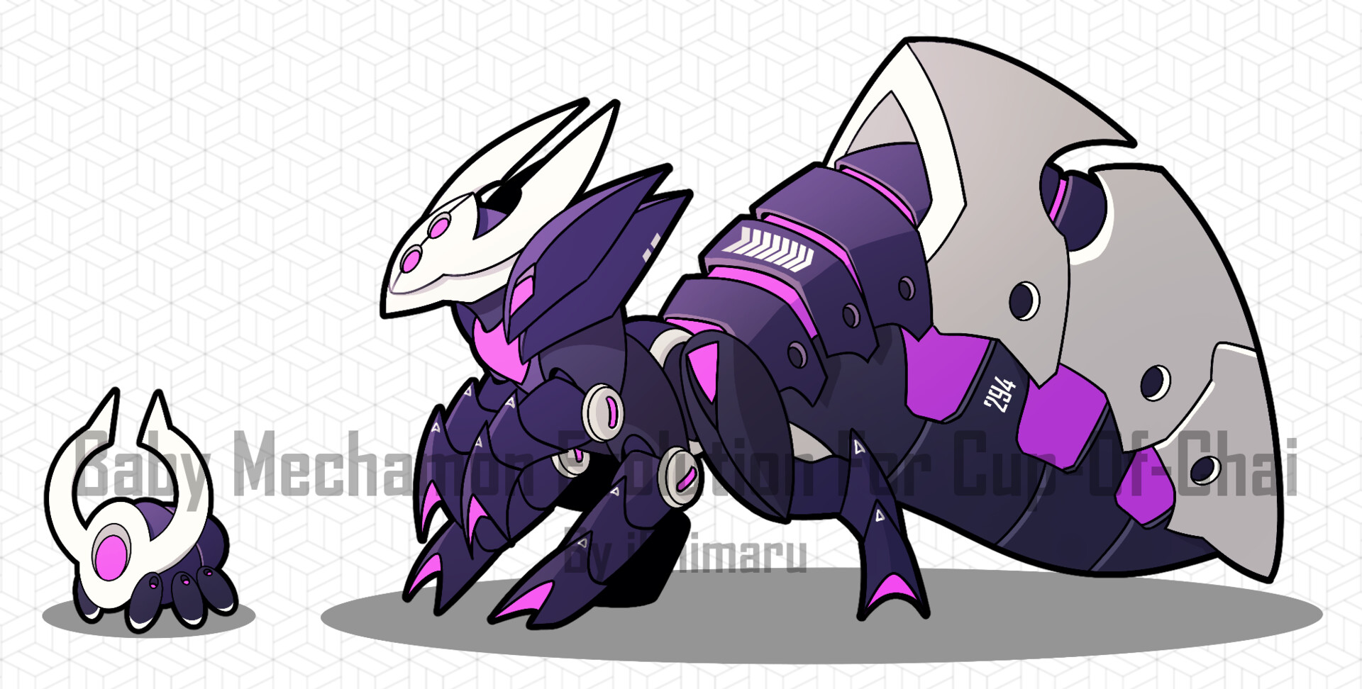 ArtStation - Baby mechmon Evo. V For Cup-Of-Chai