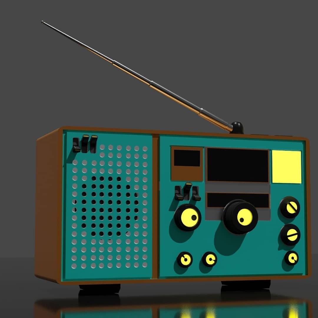 ArtStation - Radio 3d Model