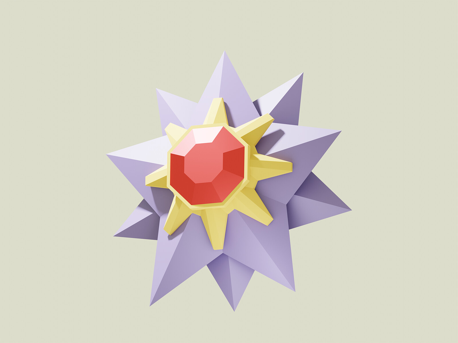ArtStation - 3D Poke'mon: Starmie Render
